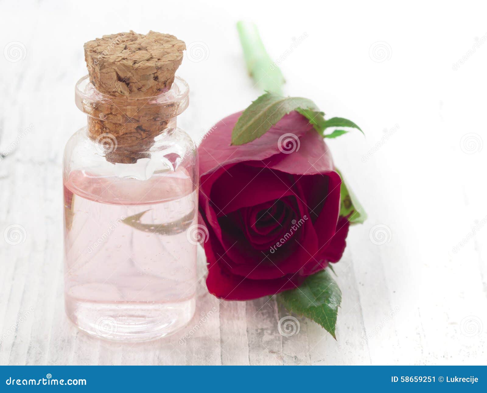 Perfumed rose water stock image. Image of green, fresh - 58659251