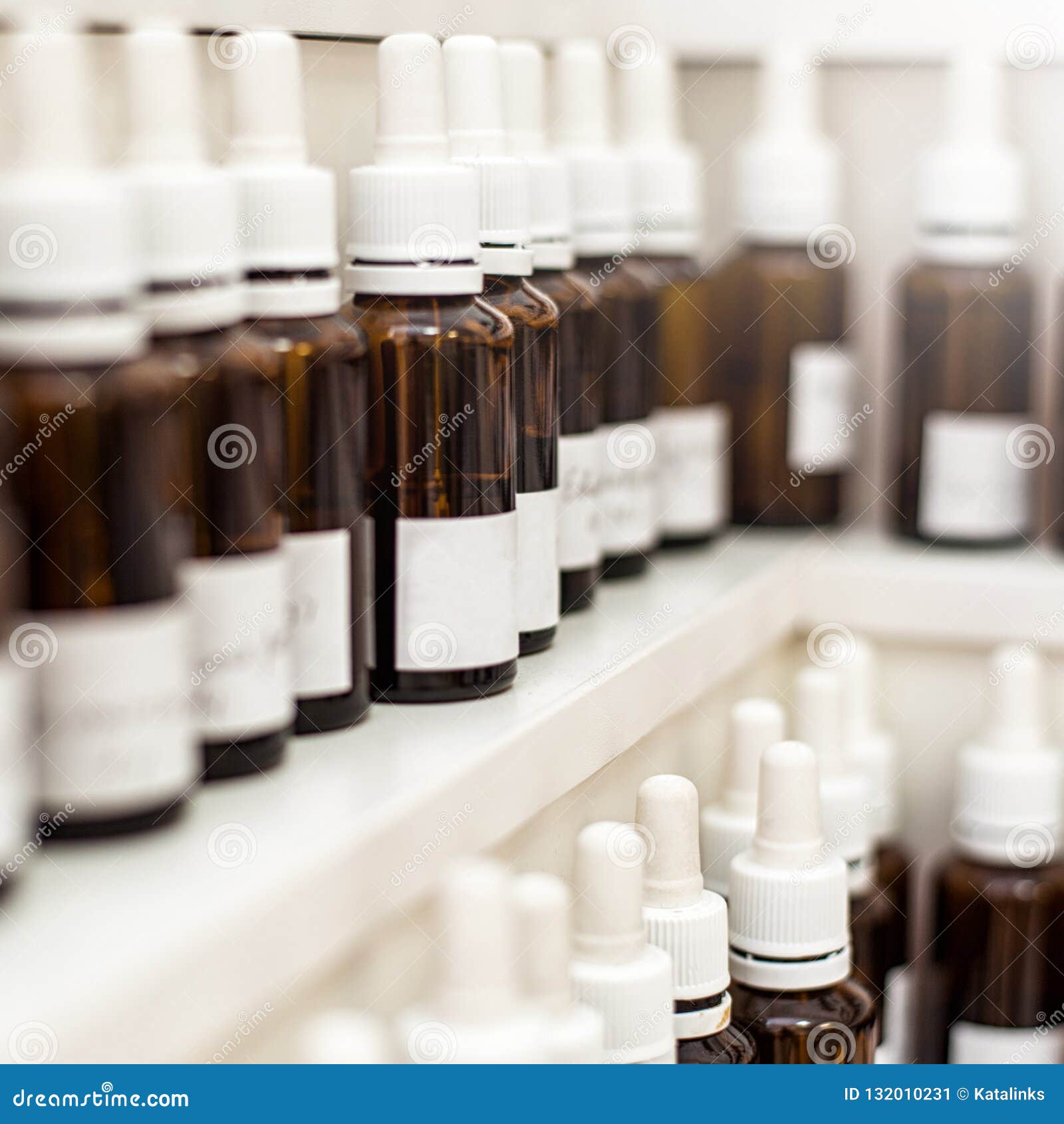 Perfumery Lab Fragrance Bubbles with Aroma Oils Stock Image - Image of ...