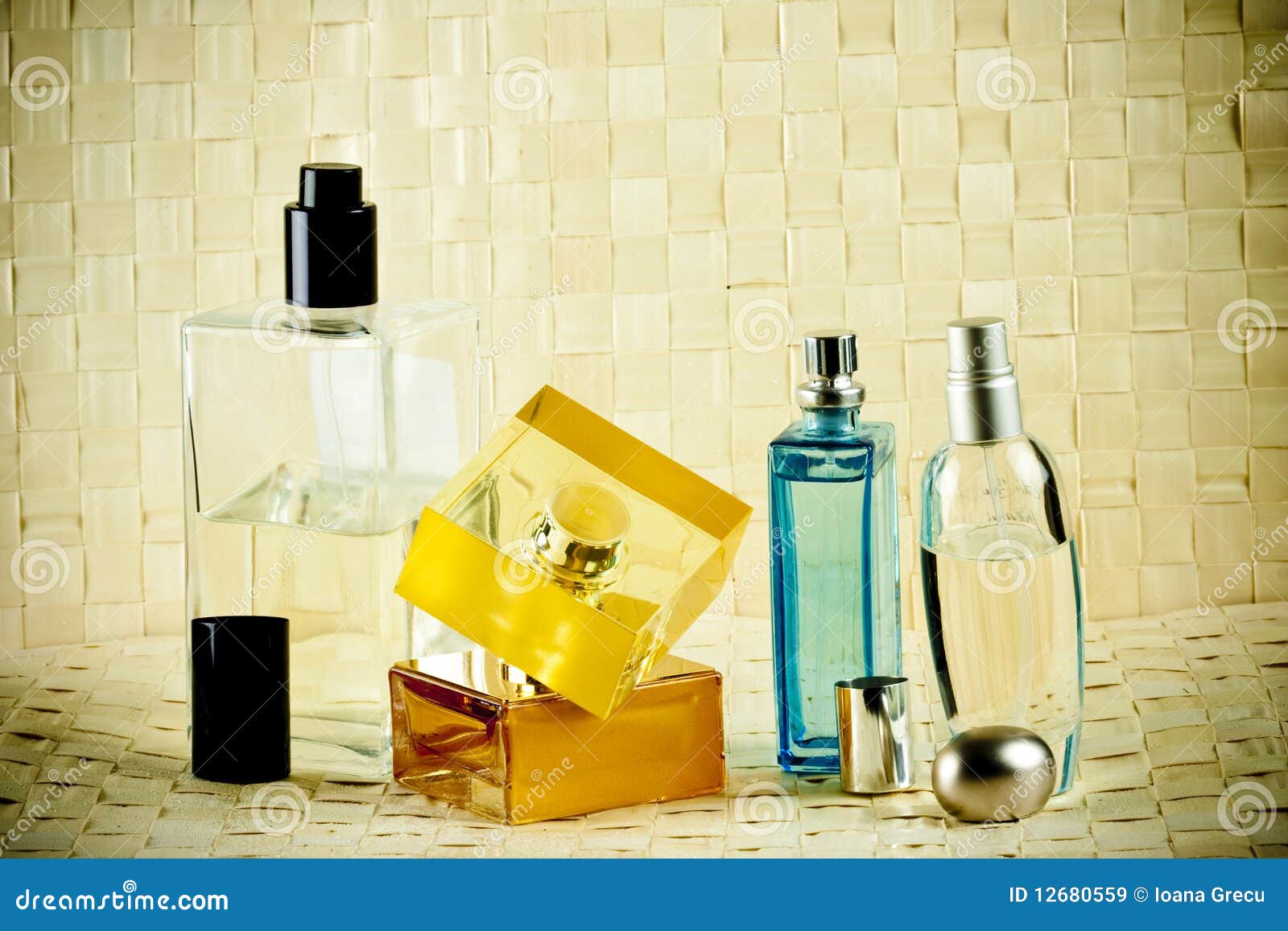 Perfumes set stock image. Image of scent, bottles, toilet - 12680559