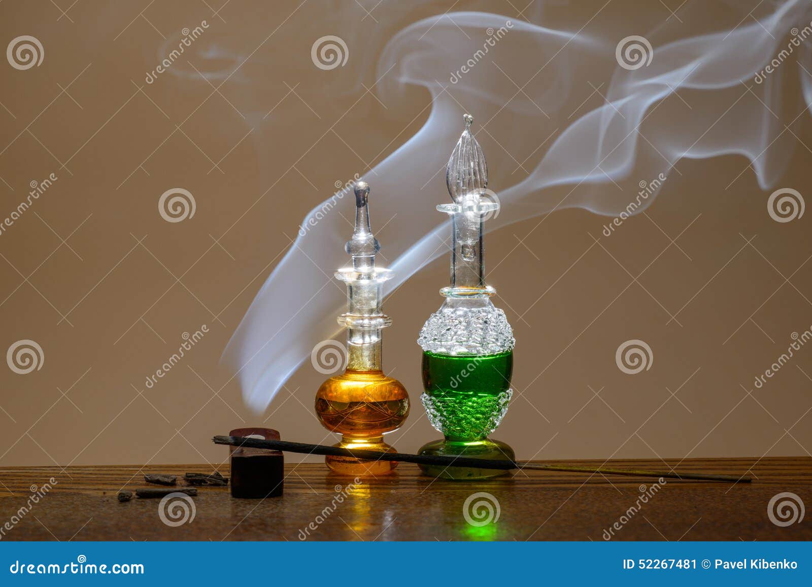 Perfumes and smoke stock image. Image of cosmetic, natural - 52267481
