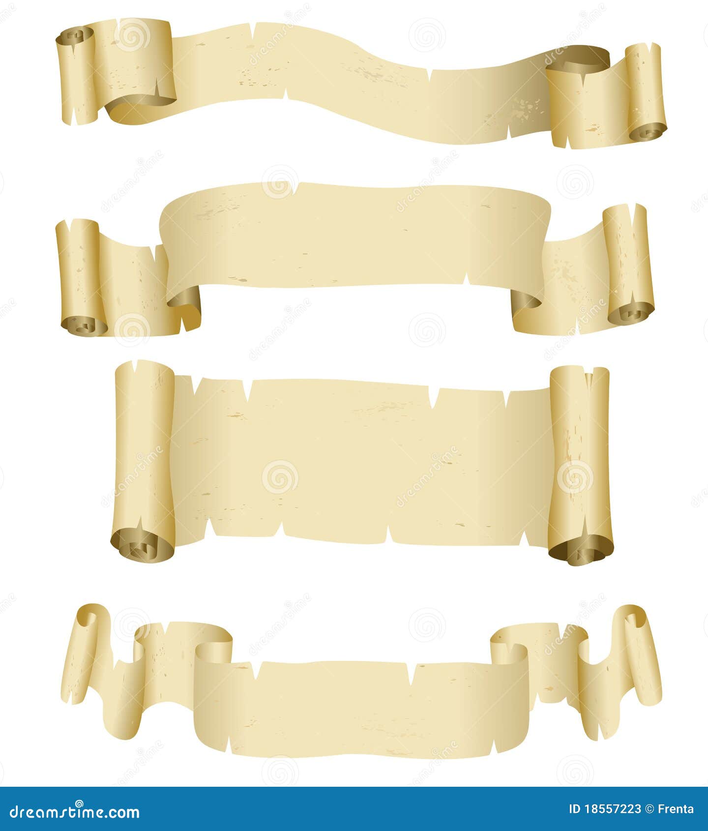 Pergamene di vettore illustrazione vettoriale. Illustrazione di ...