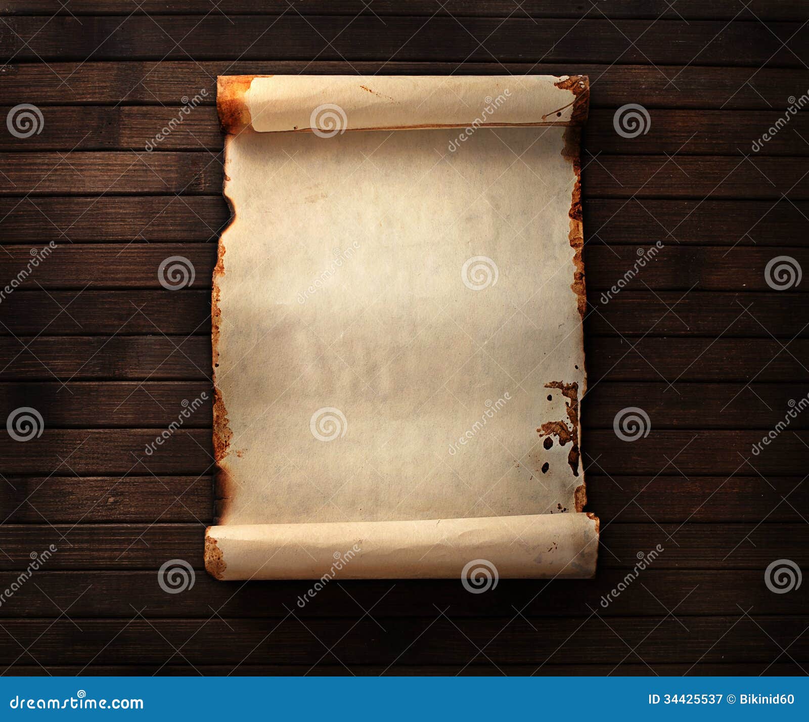 Pergamin. obraz stock. Obraz złożonej z pusty, tło, list - 34425537