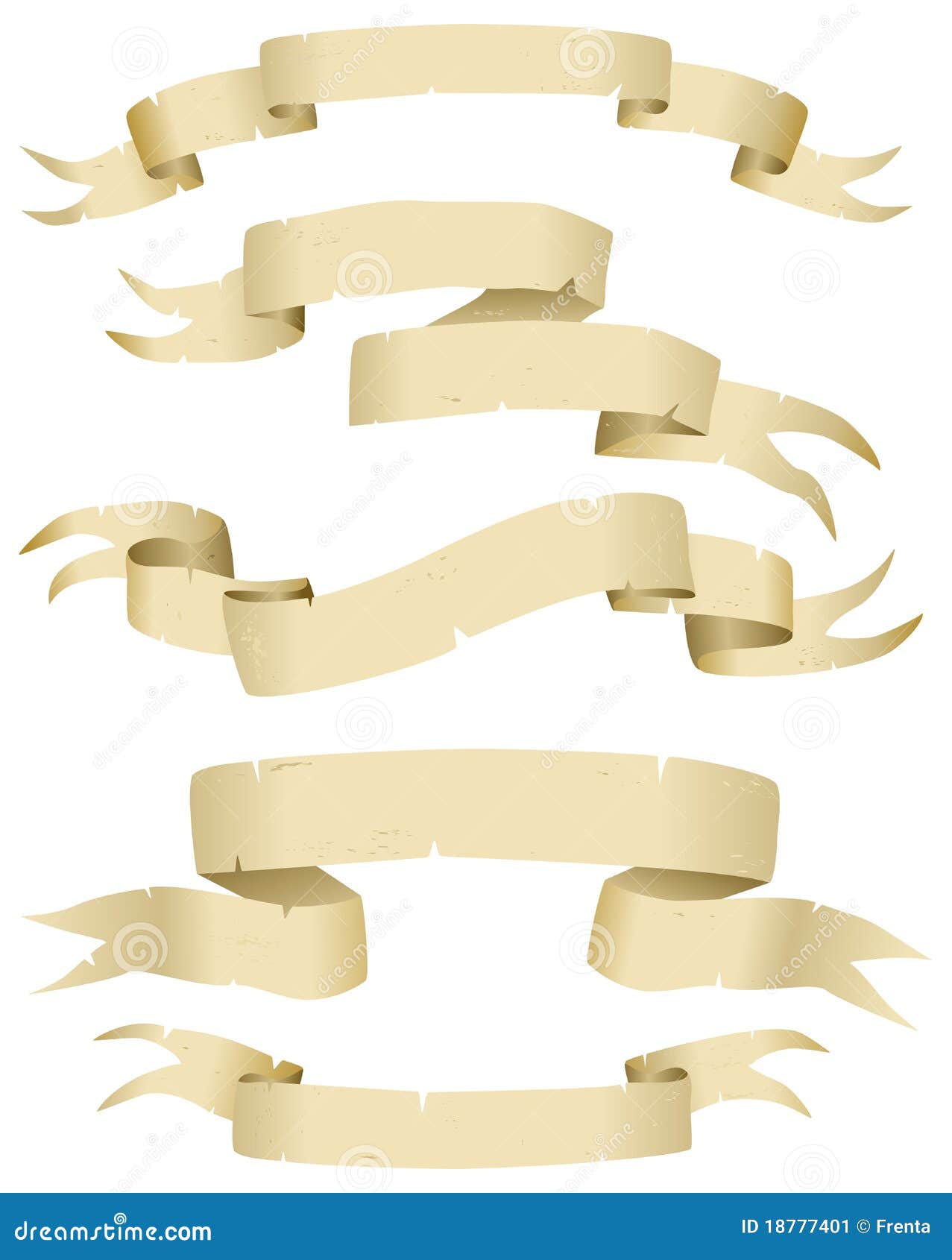 Pergaminos del vector ilustración del vector. Ilustración de ...