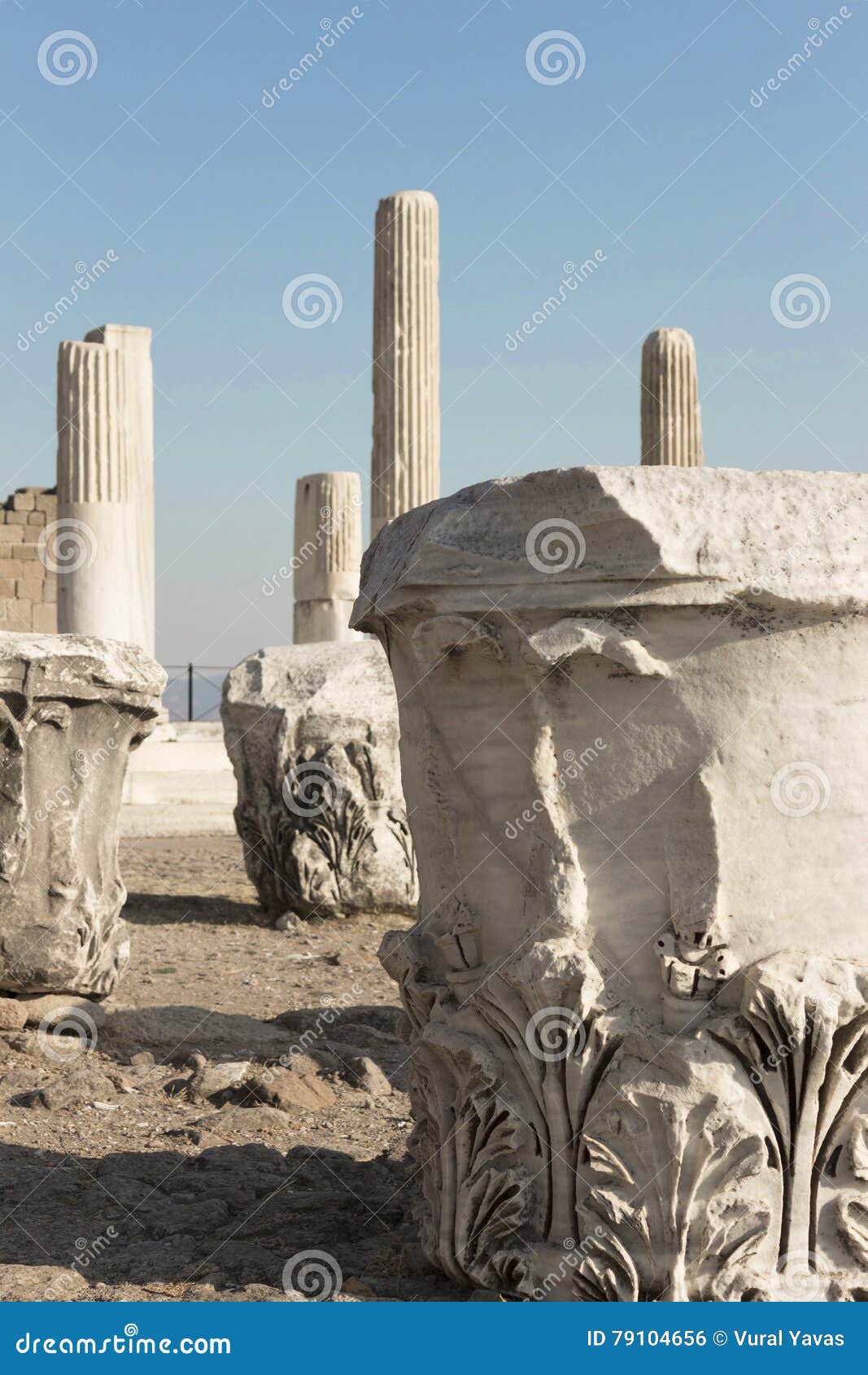Pergamon Acropolis stock photo. Image of pergamum, hill - 79104656