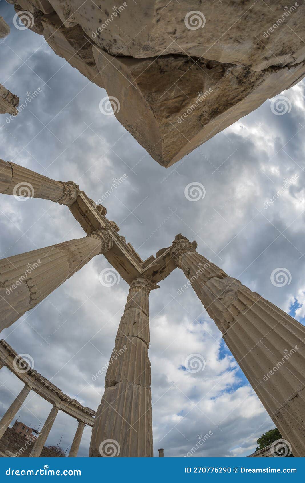 Pergamon Ancient City and Acropolis Stock Photo - Image of summer ...