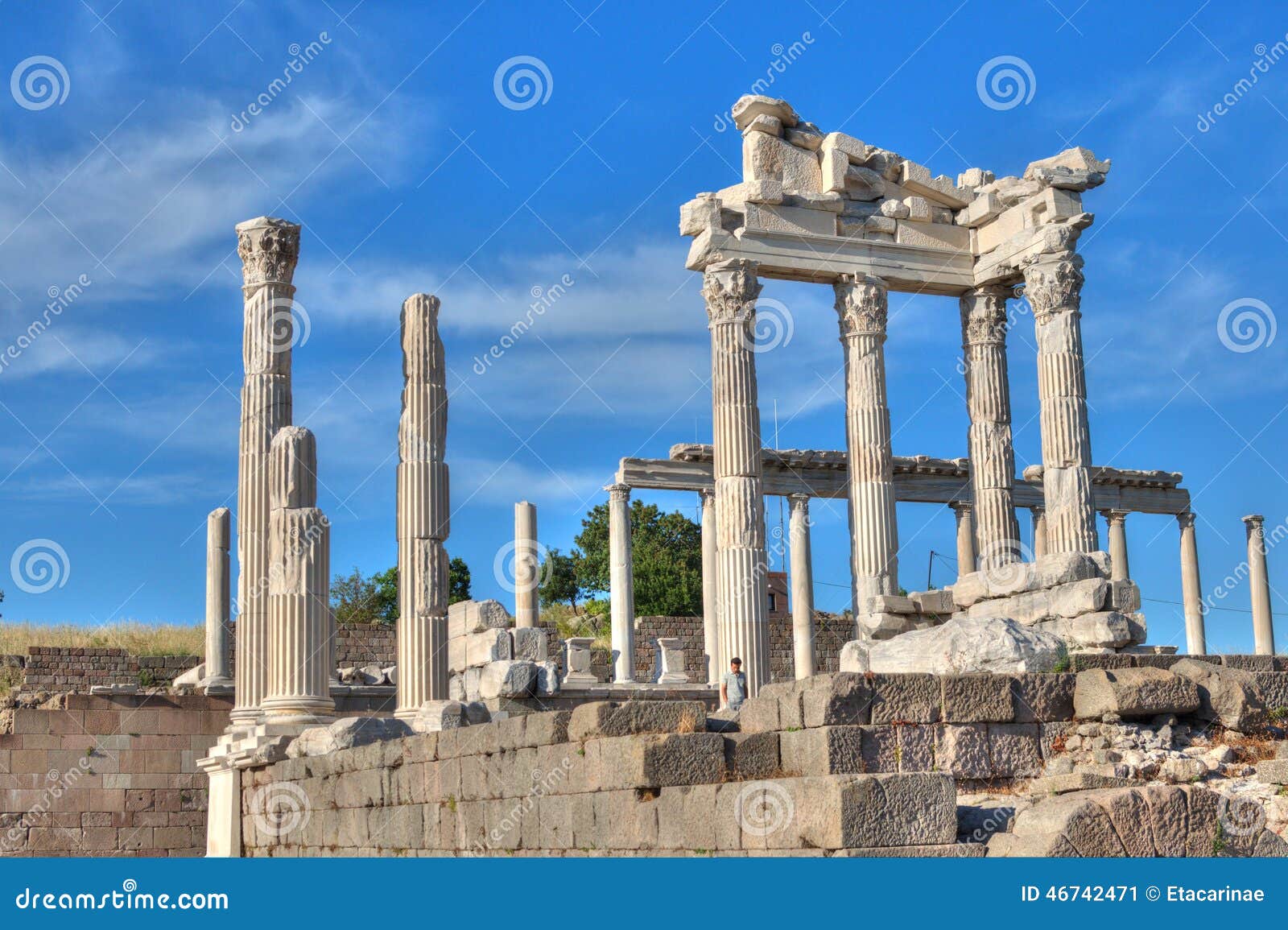 Pergamon temple stock image. Image of empire, anatolia - 46742471