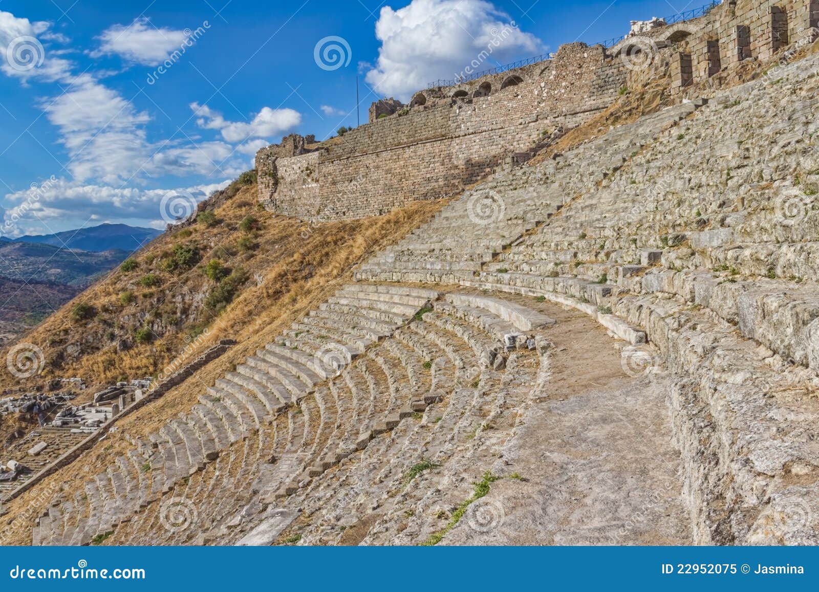 Pergamon Theater stock image. Image of pergamon, landscape - 22952075