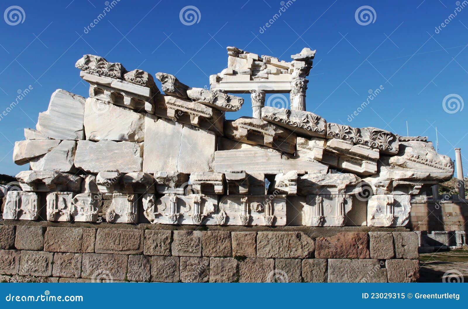 Pergamum stock image. Image of travel, ancient, landmark - 23029315