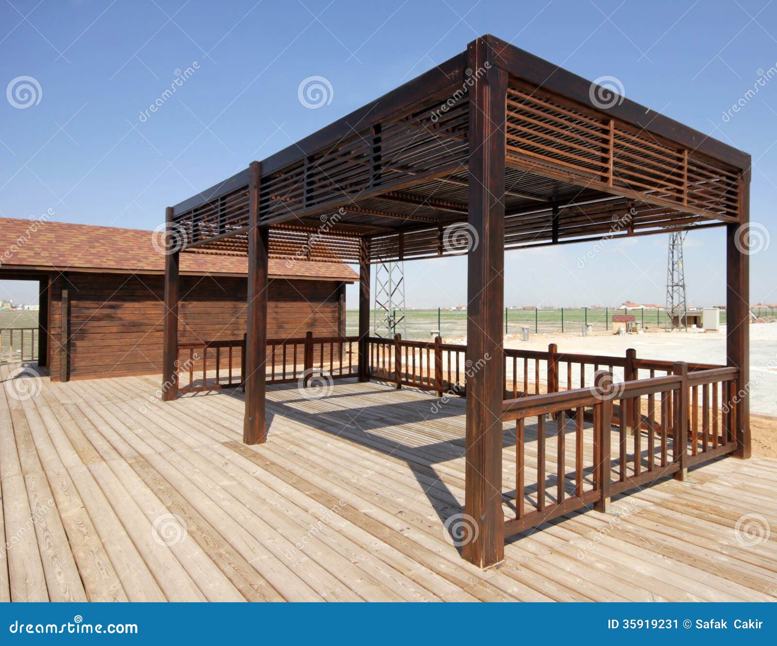 Pergola stock image. Image of lumber, horizantal, ornamental - 35919231