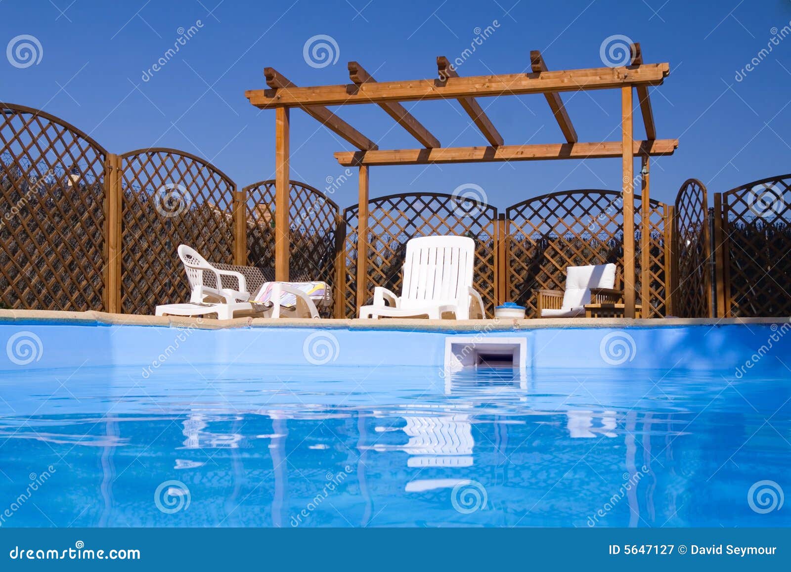 Pergola Seen From The Pool Royalty-Free Stock Photography ...