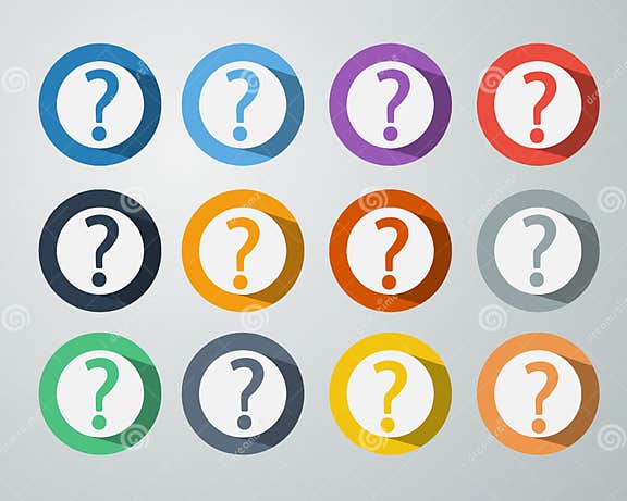 Pergunta Mark Icon Symbol ilustração do vetor. Ilustração de vetor ...