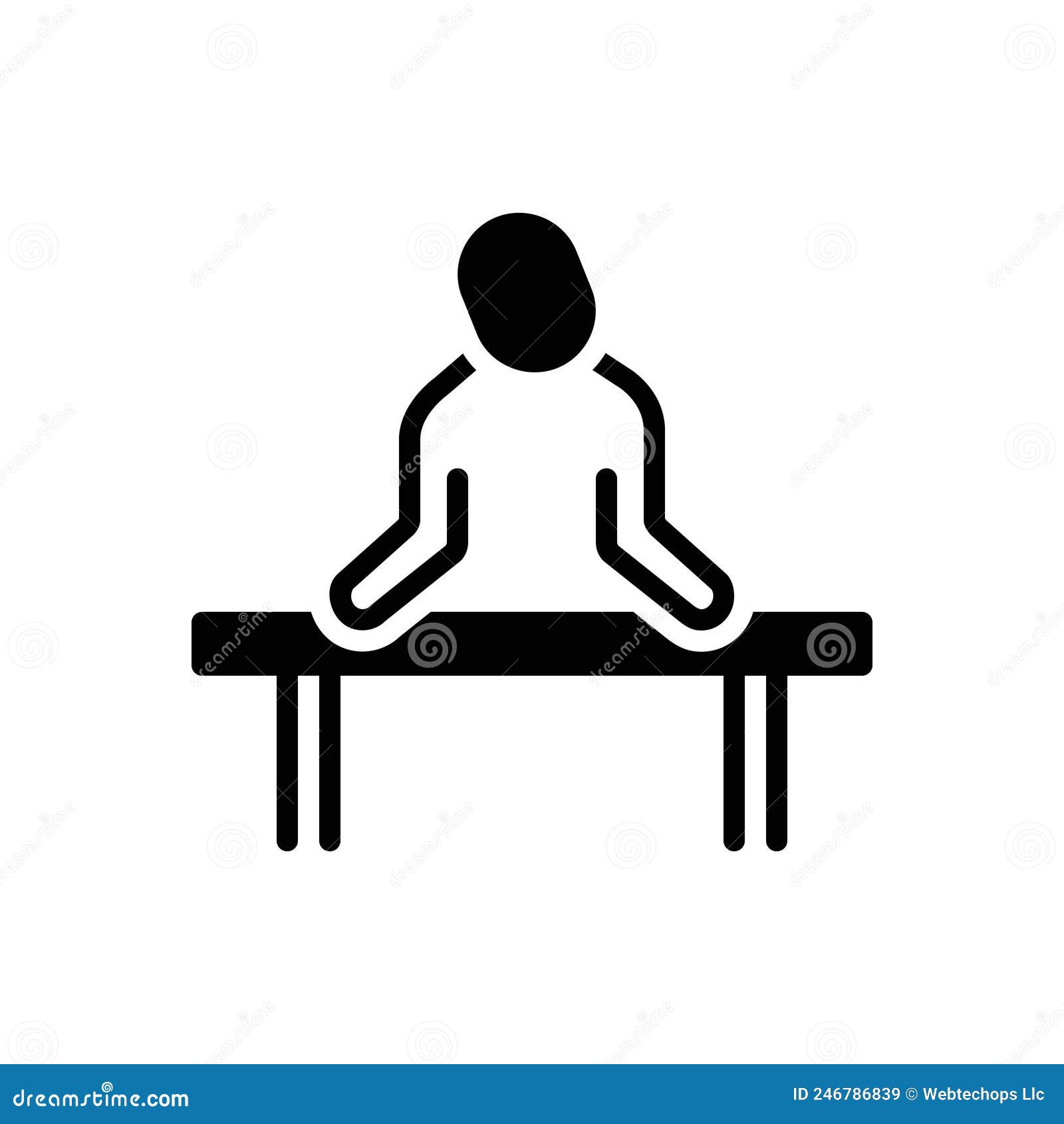 Black Solid Icon for Perhaps, Maybe and Probably Stock Vector ...