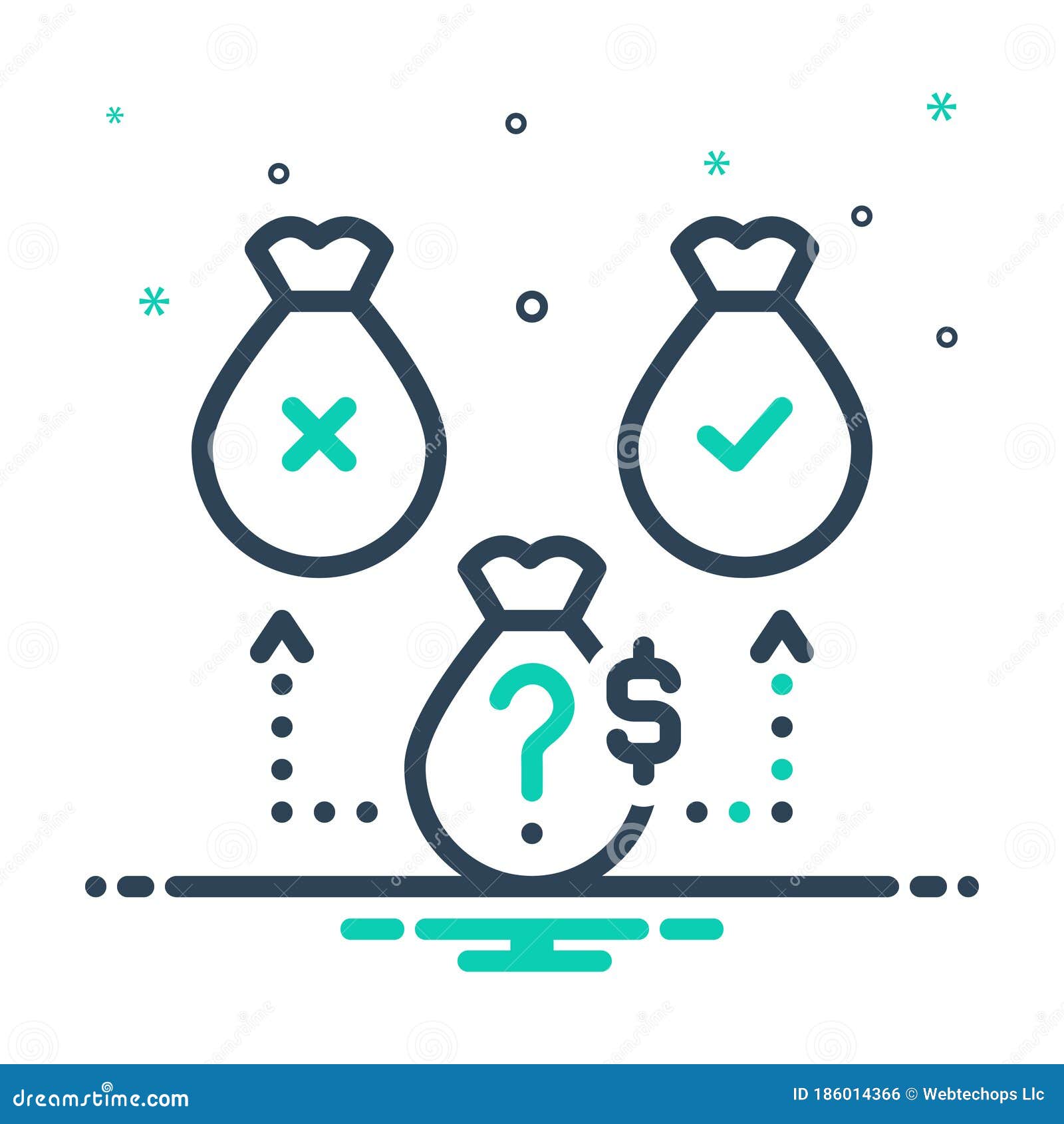 Mix Icon for Perhaps, Probably and Probably Stock Vector - Illustration ...