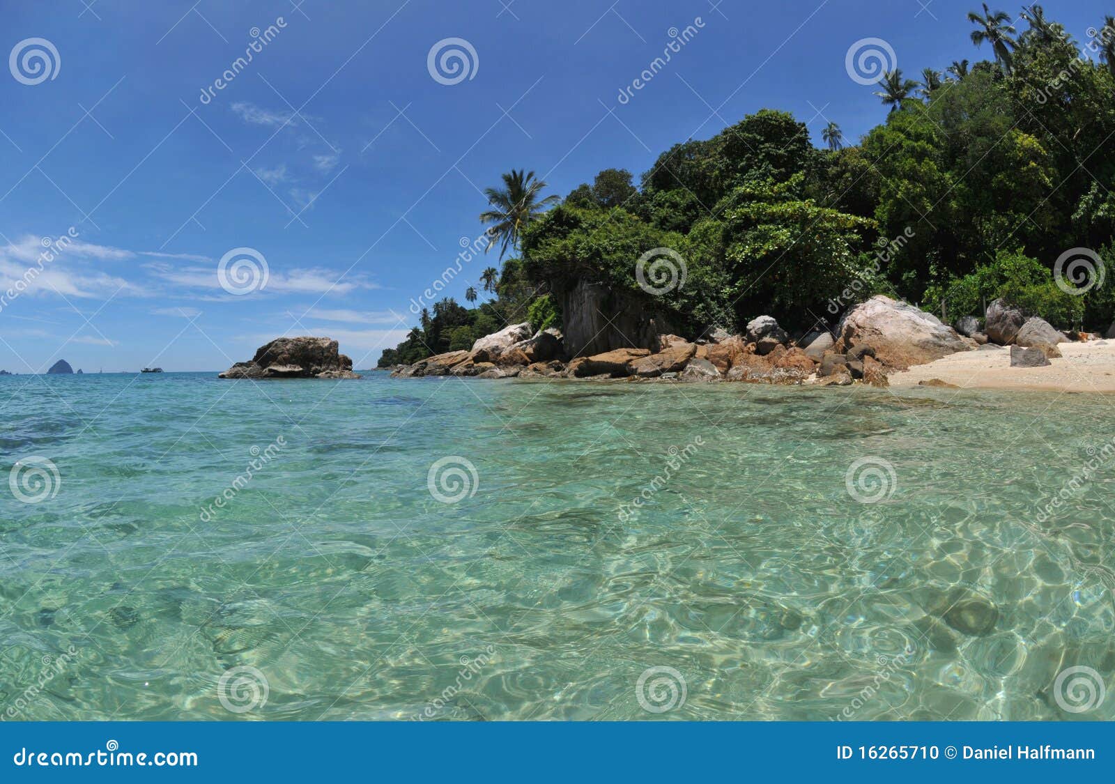 Perhentian islands beach stock photo. Image of palm, romantic - 16265710