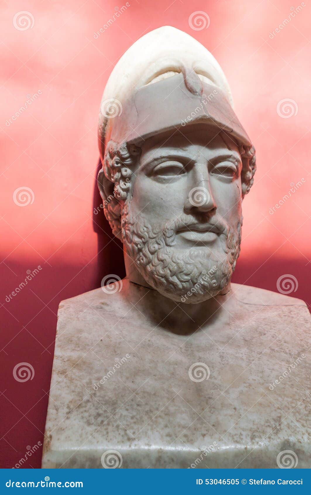 Pericle Head Statue stock image. Image of ancient, roman - 53046505