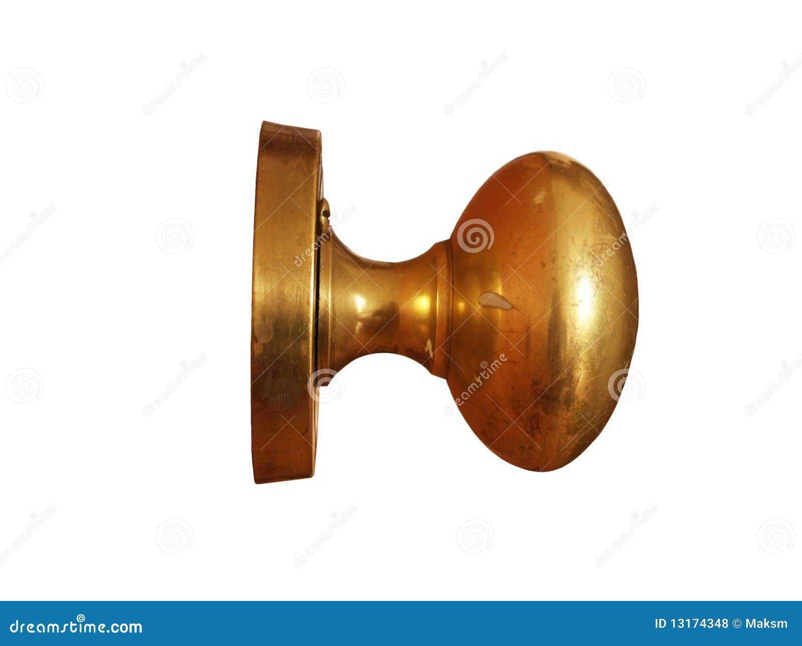 Perilla De Puerta De Cobre Amarillo Foto de archivo - Imagen de cierre ...