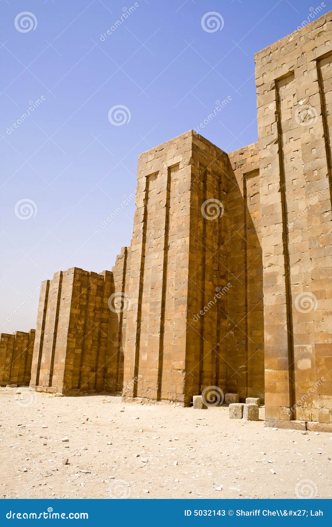 Perimeter Wall of the Step Pyramid Stock Image - Image of landmark ...