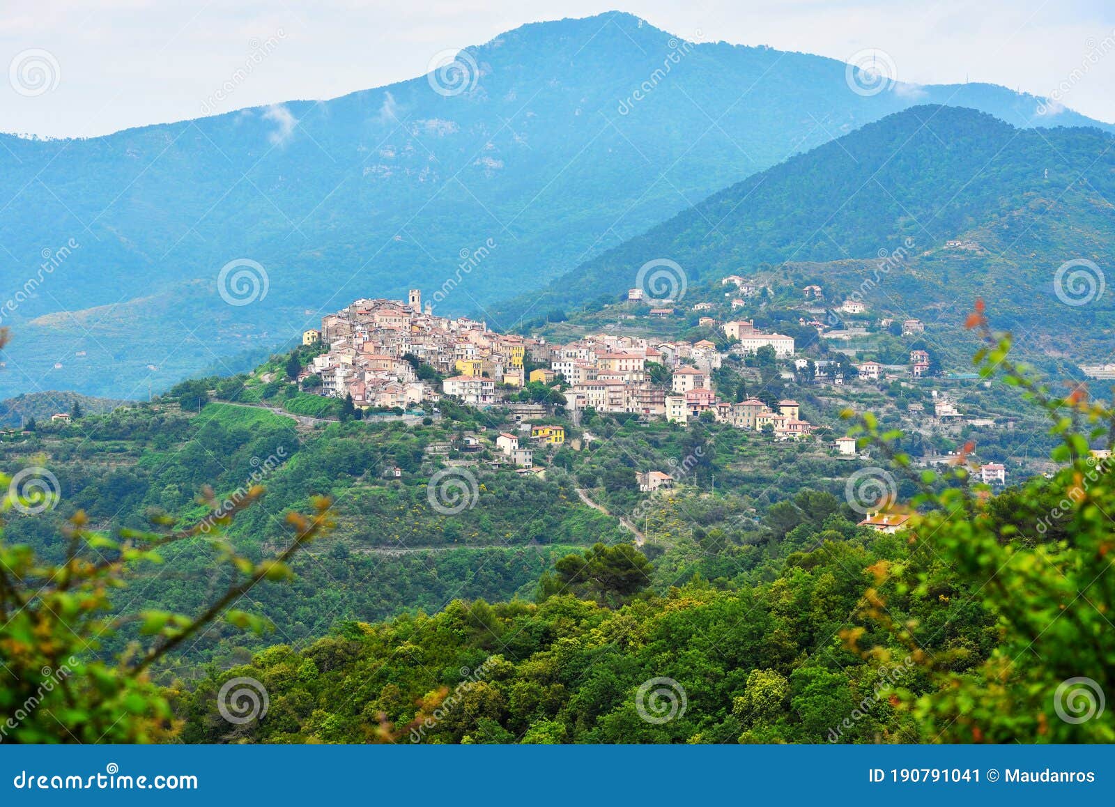 Perinaldo imperia italy stock image. Image of italian - 190791041