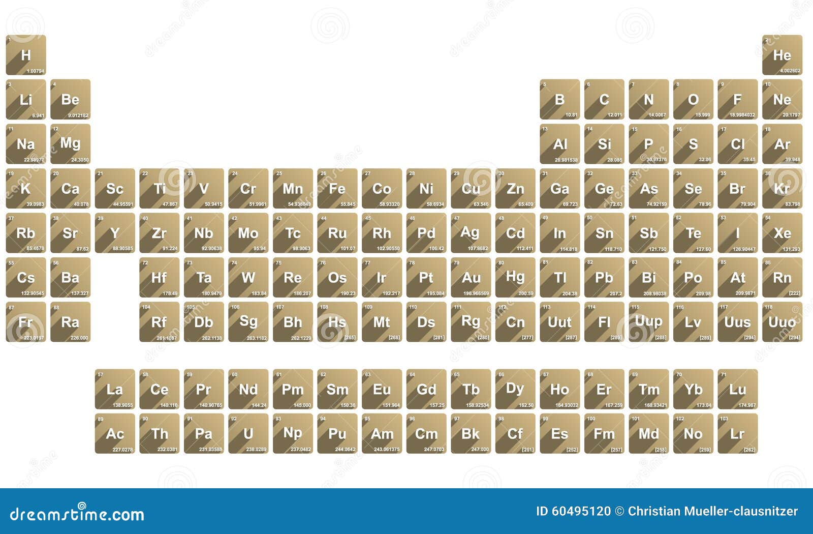 Periodic system stock vector. Illustration of silicon - 60495120