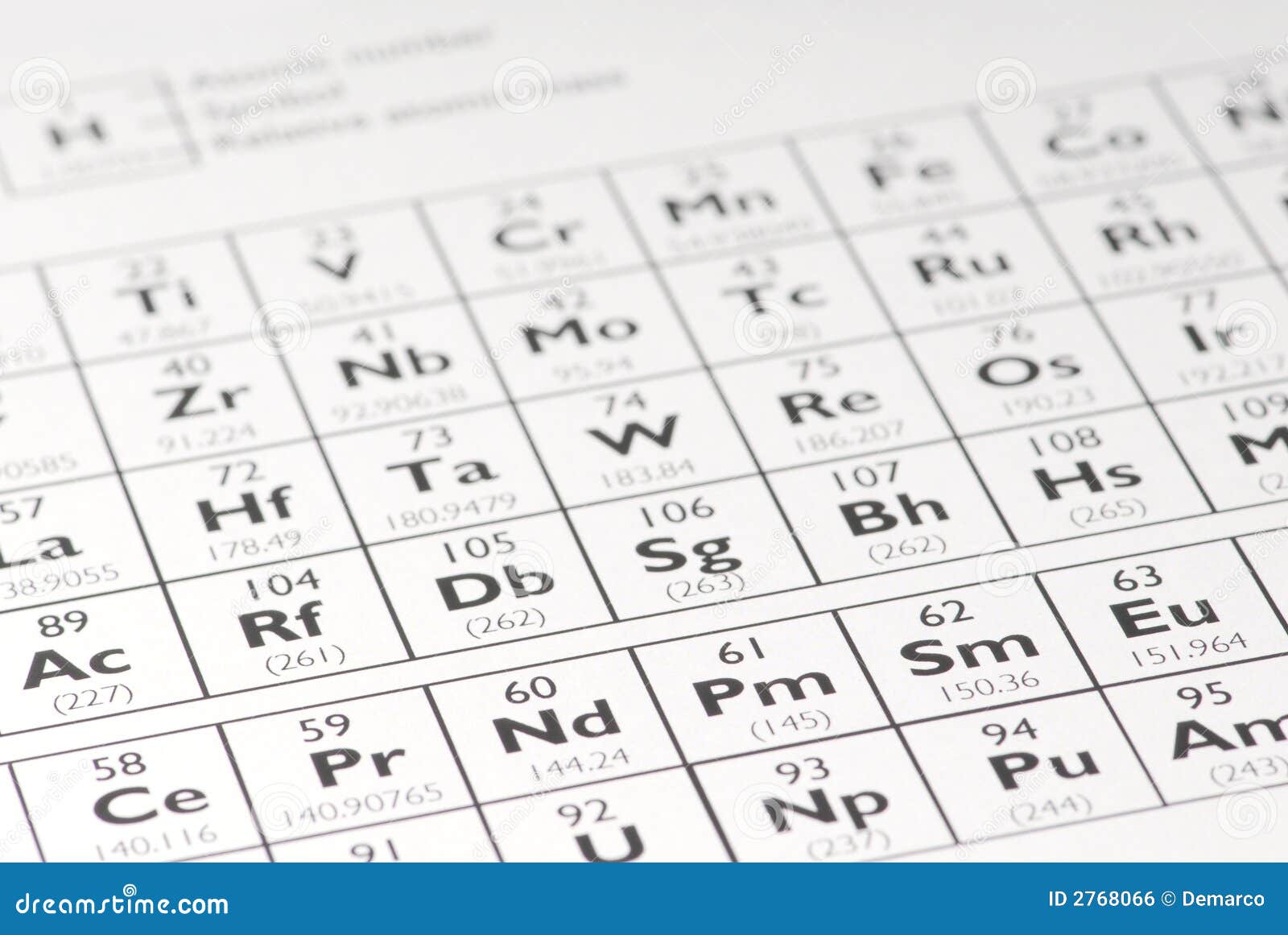 Periodic table stock photo. Image of liquid, electronegativity - 2768066