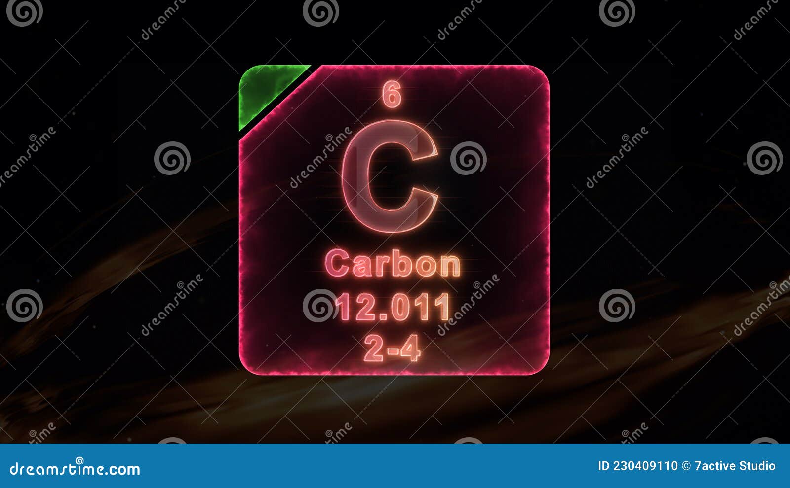 Modern Periodic Table Element Carbon Stock Illustration - Illustration ...