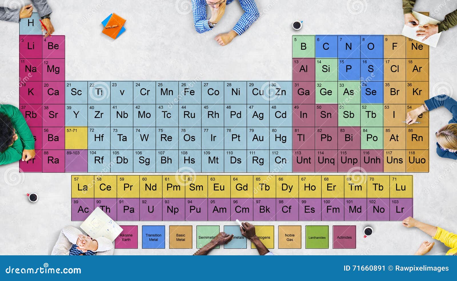 Periodic Table Chemical Chemistry Mendeleev Concept Stock Image - Image ...