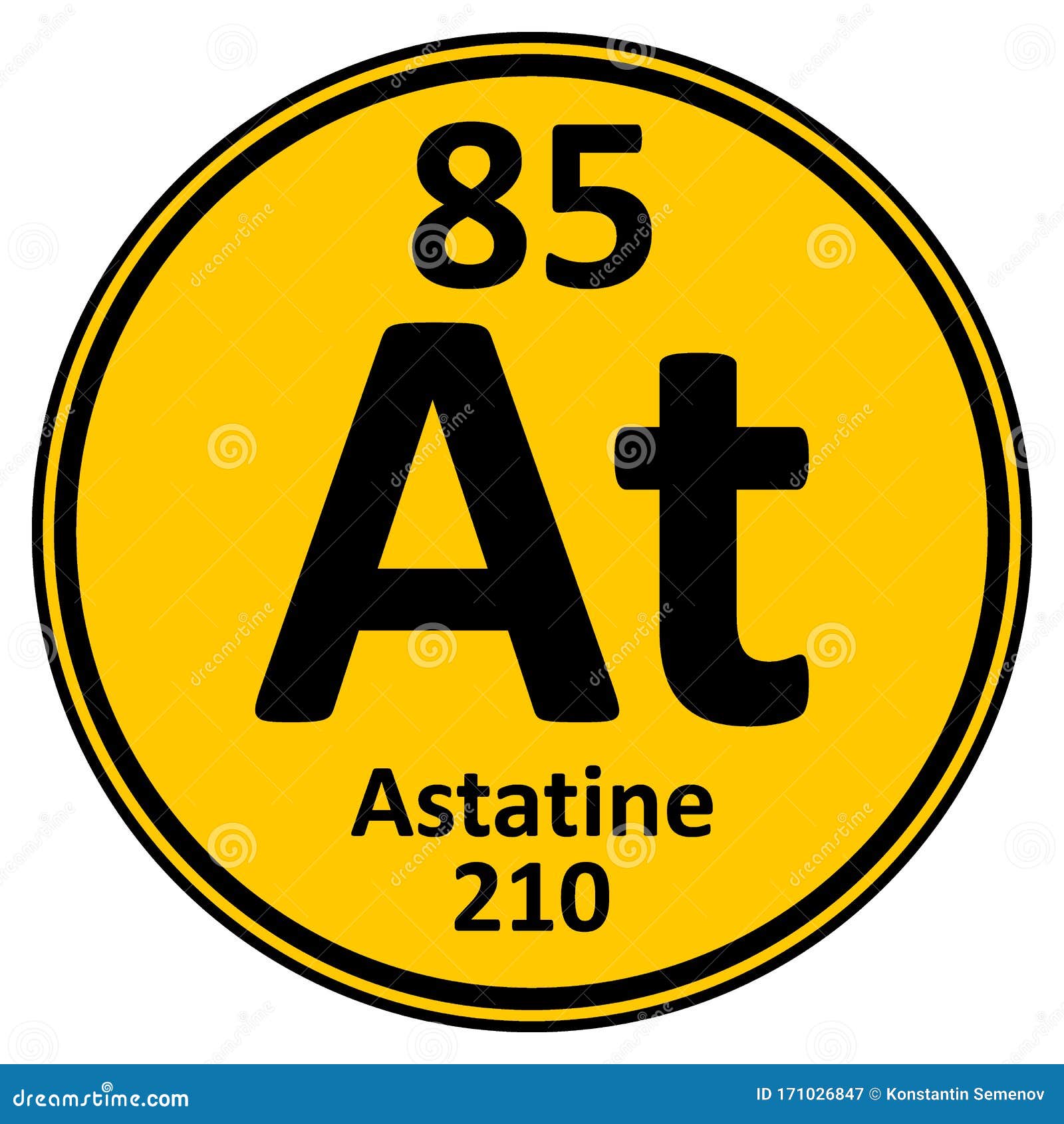 Element Of Astatine Vector Illustration | CartoonDealer.com #88614870