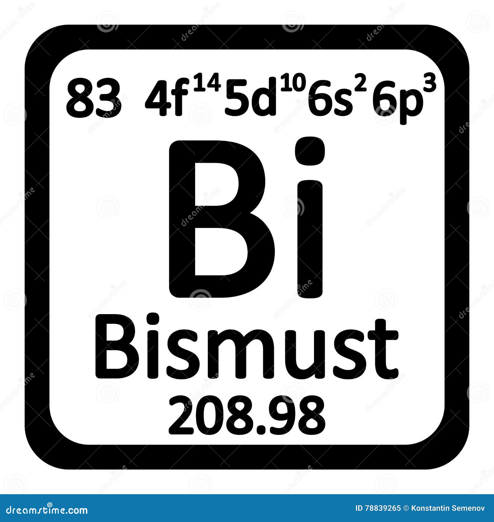 Bismuth Element Periodic Table