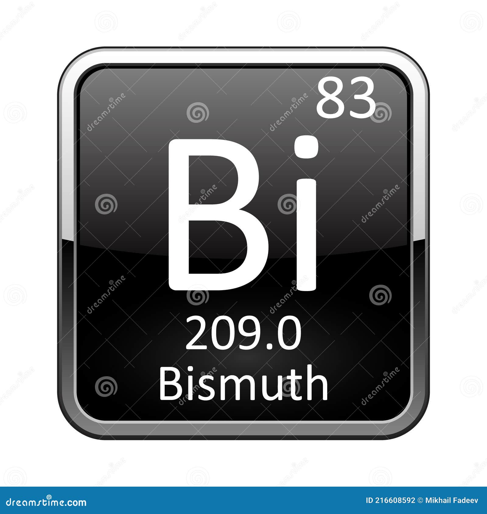The Periodic Table Element Bismuth. Vector Illustration Stock Vector ...