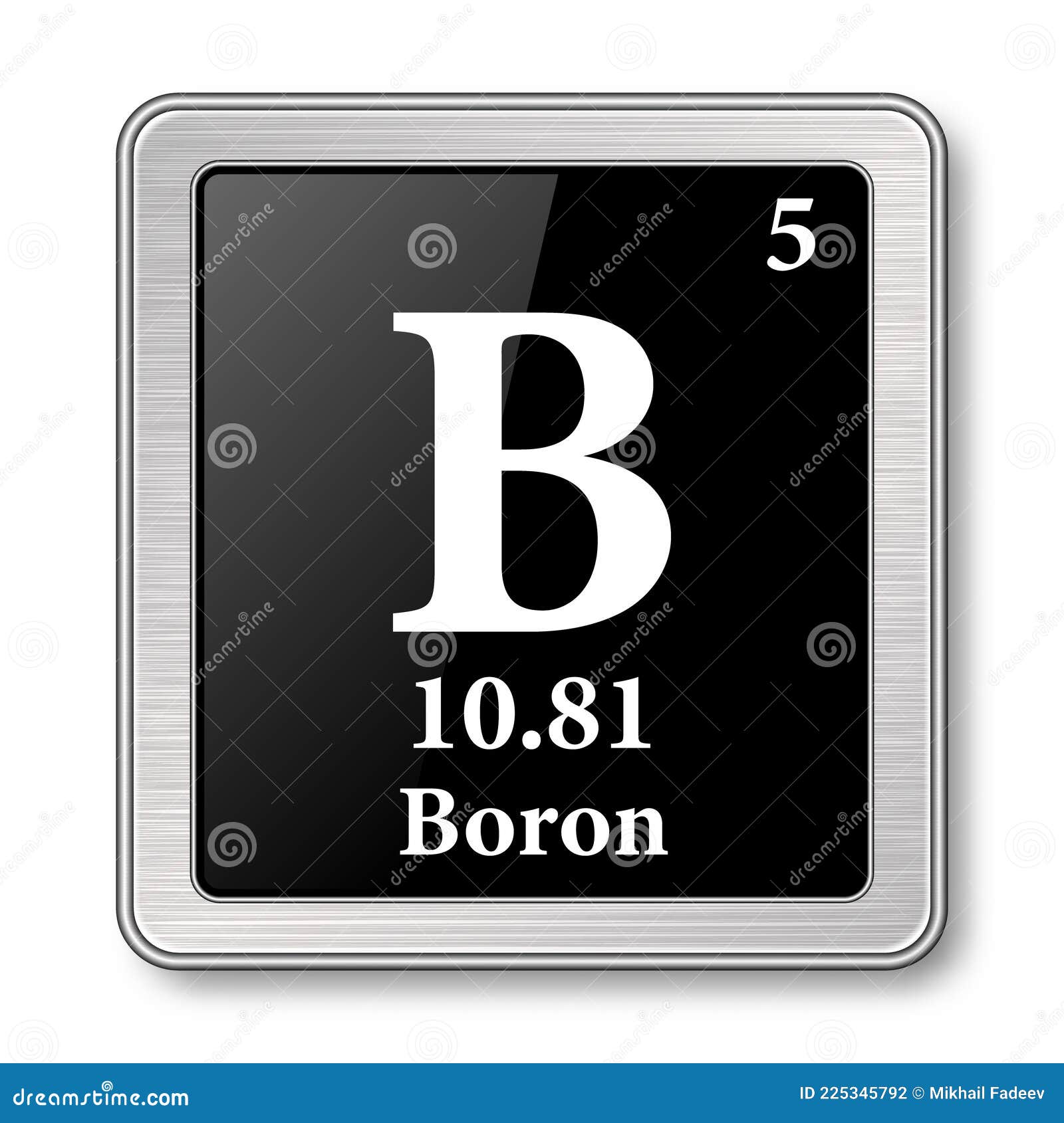 Boron Symbol Yellow Cube Stock Image | CartoonDealer.com #112377433