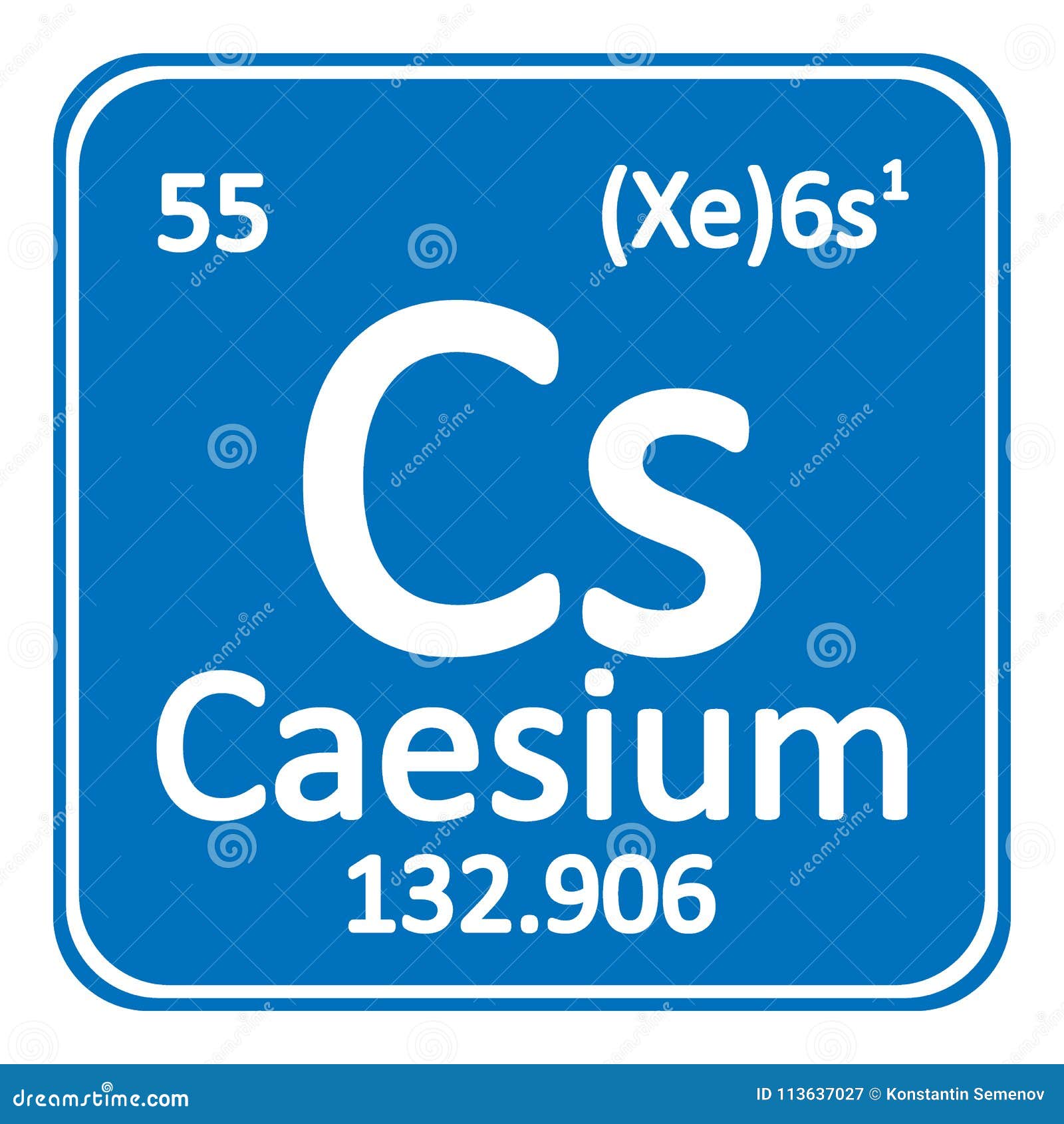Element Of Caesium Cartoon Vector | CartoonDealer.com #84942535