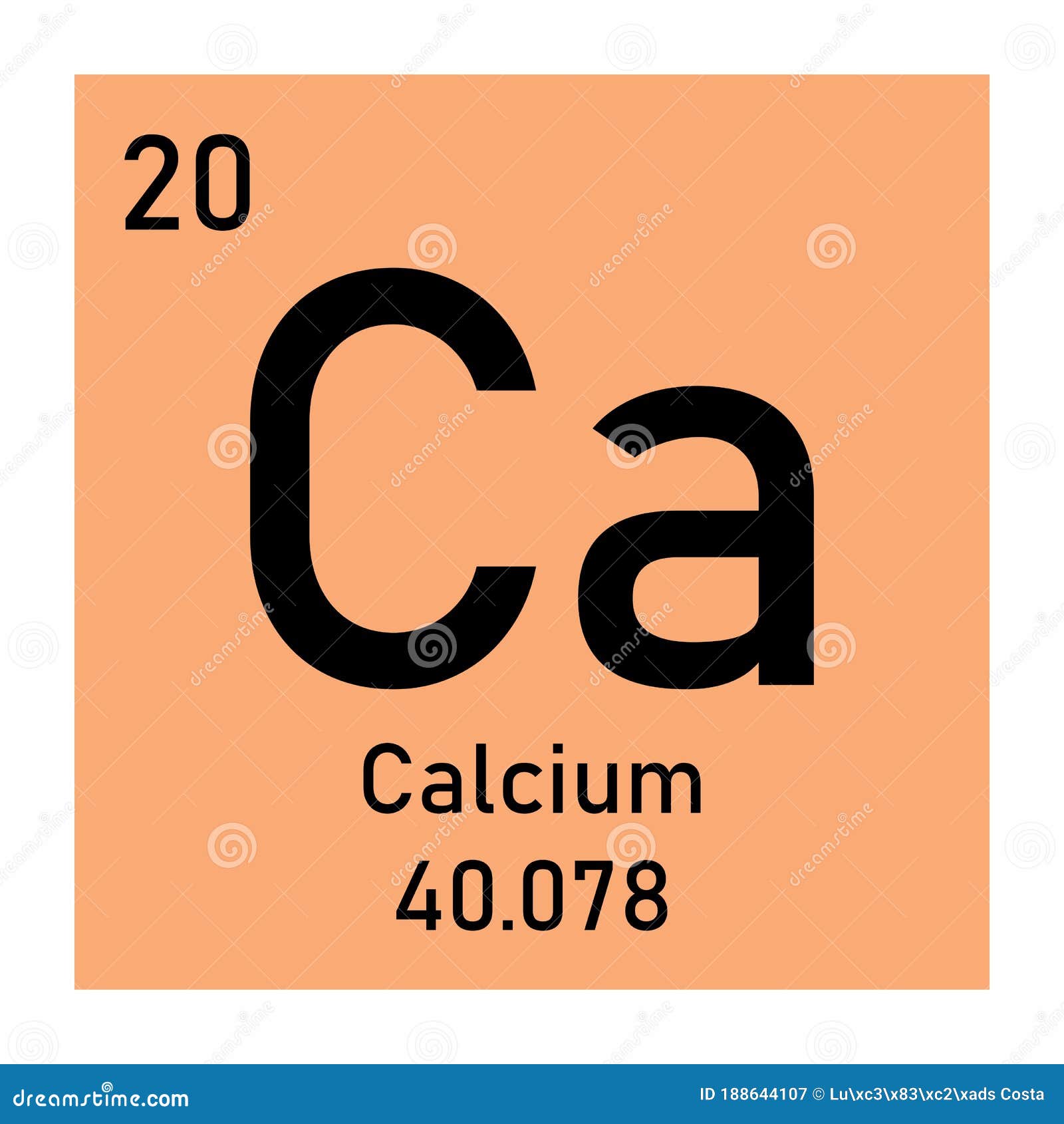 Periodic Table Element Calcium Icon Stock Illustration - Illustration ...