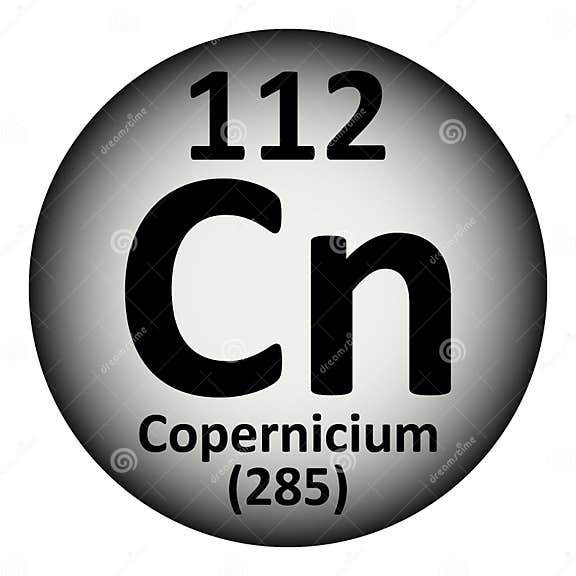 Periodic Table Element Copernicium Icon Stock Illustration ...