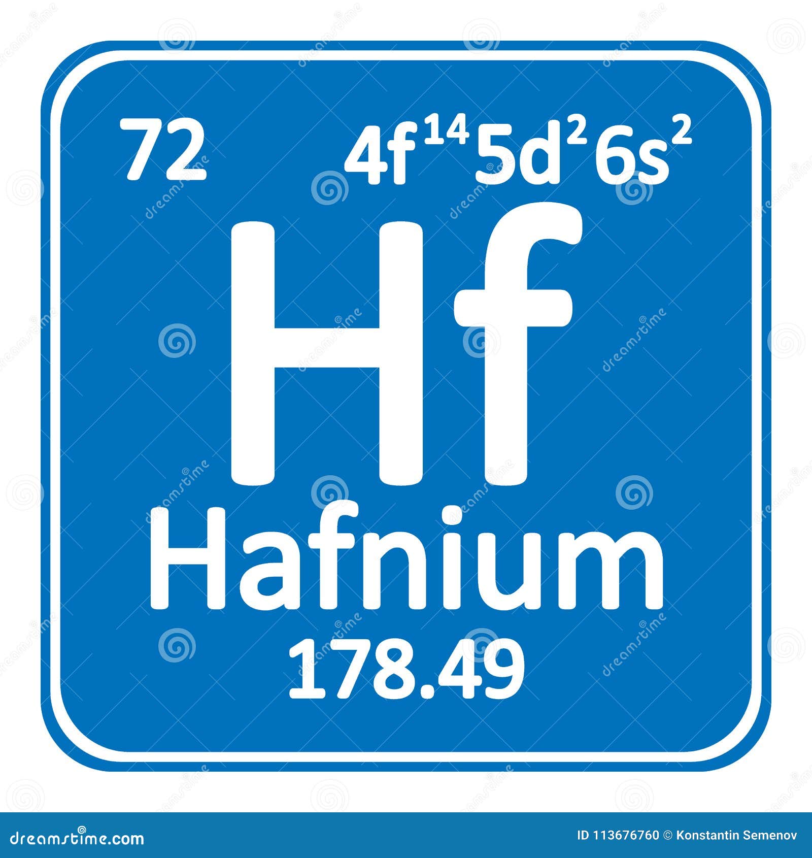 Periodic Table Element Hafnium Icon. Stock Illustration - Illustration ... Periodic Table Element Hafnium Icon. Stock Illustration - Illustration ...