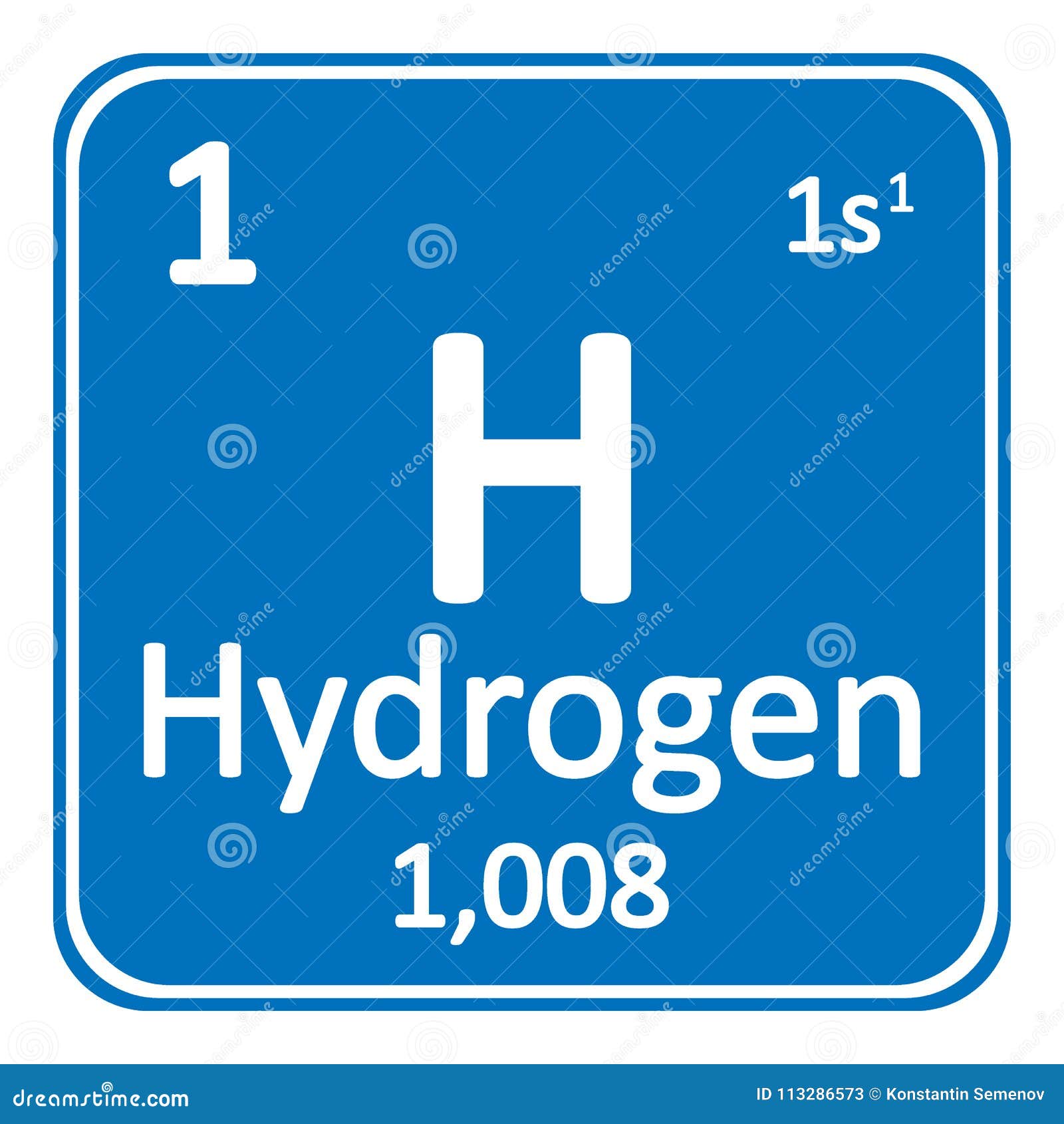 Hydrogen Periodic Table Symbol