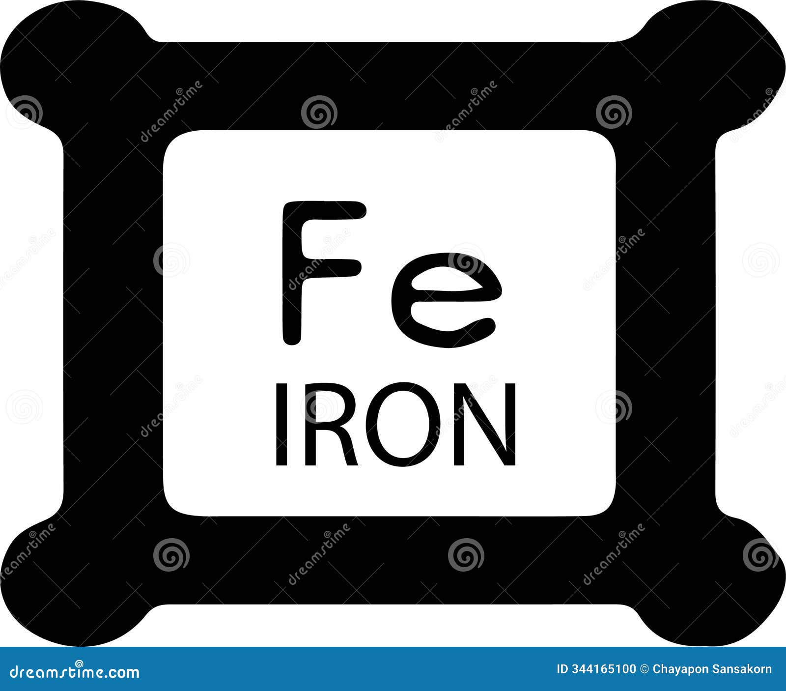 Element Iron, On The Periodic Table Of Elements, Element Symbol Fe ...