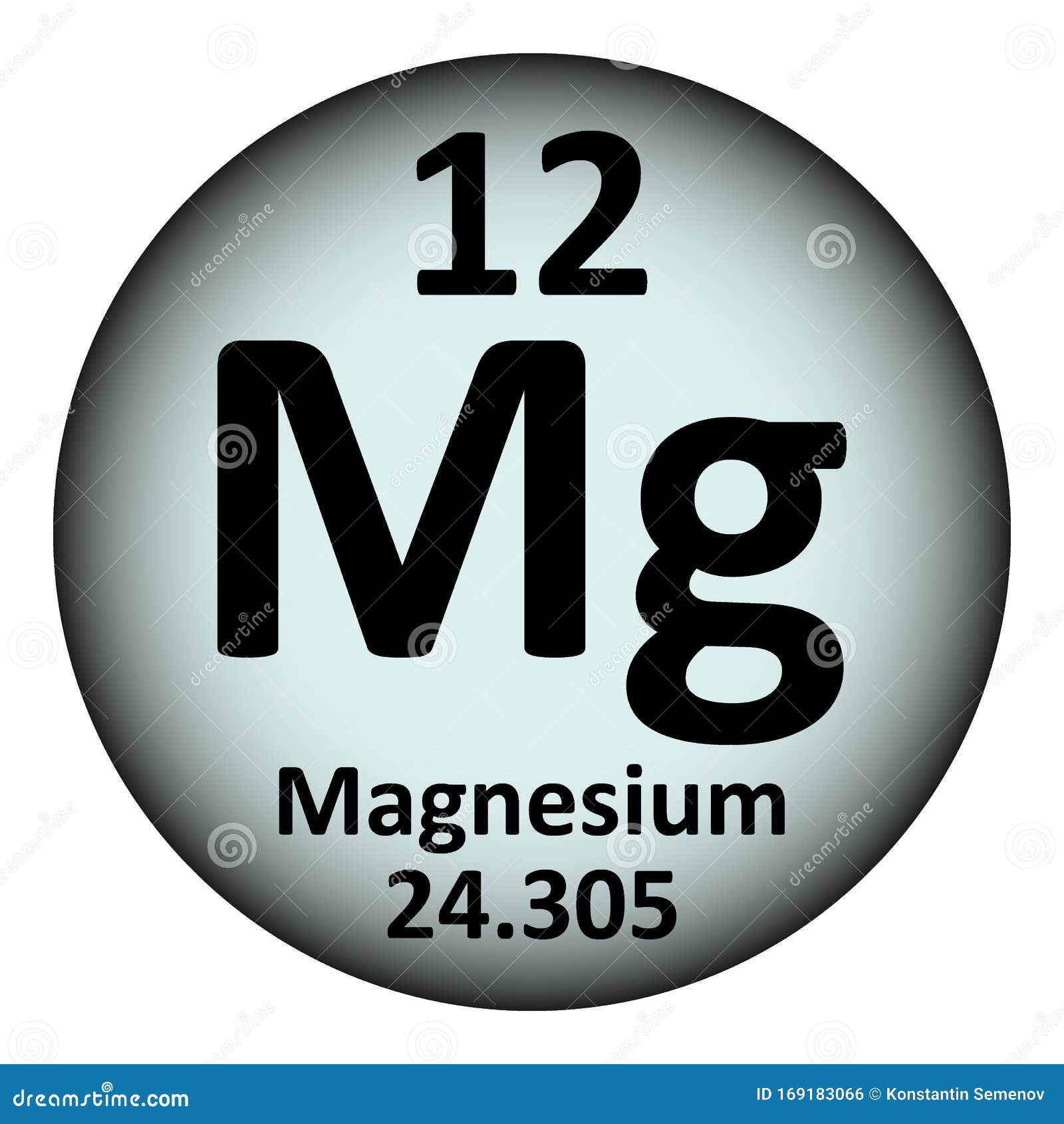 Magnesium Icon Of 3 Types Color, Black And White, Outline. Isolated ...