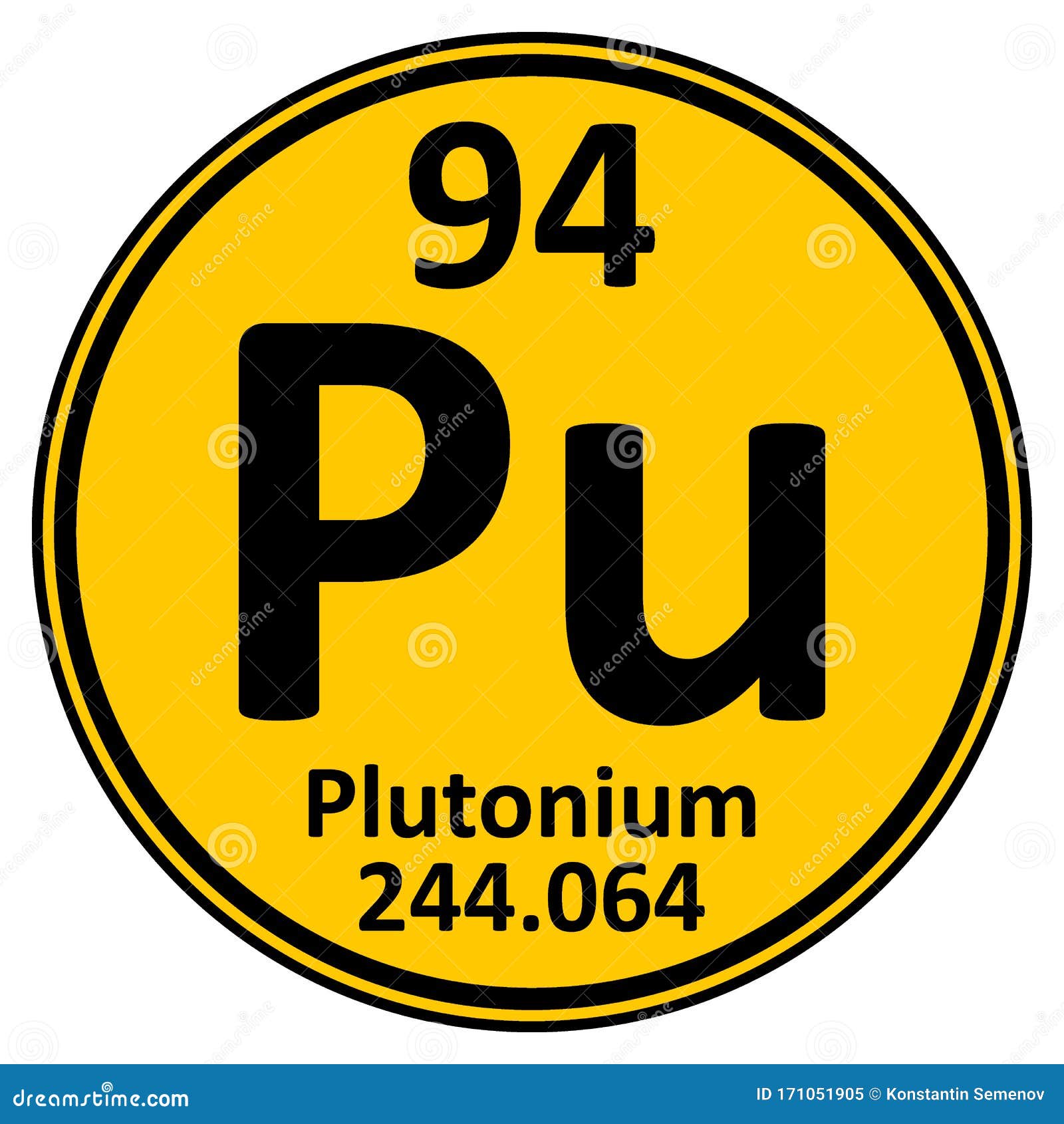 Element Of Plutonium Cartoon Vector | CartoonDealer.com #99044181