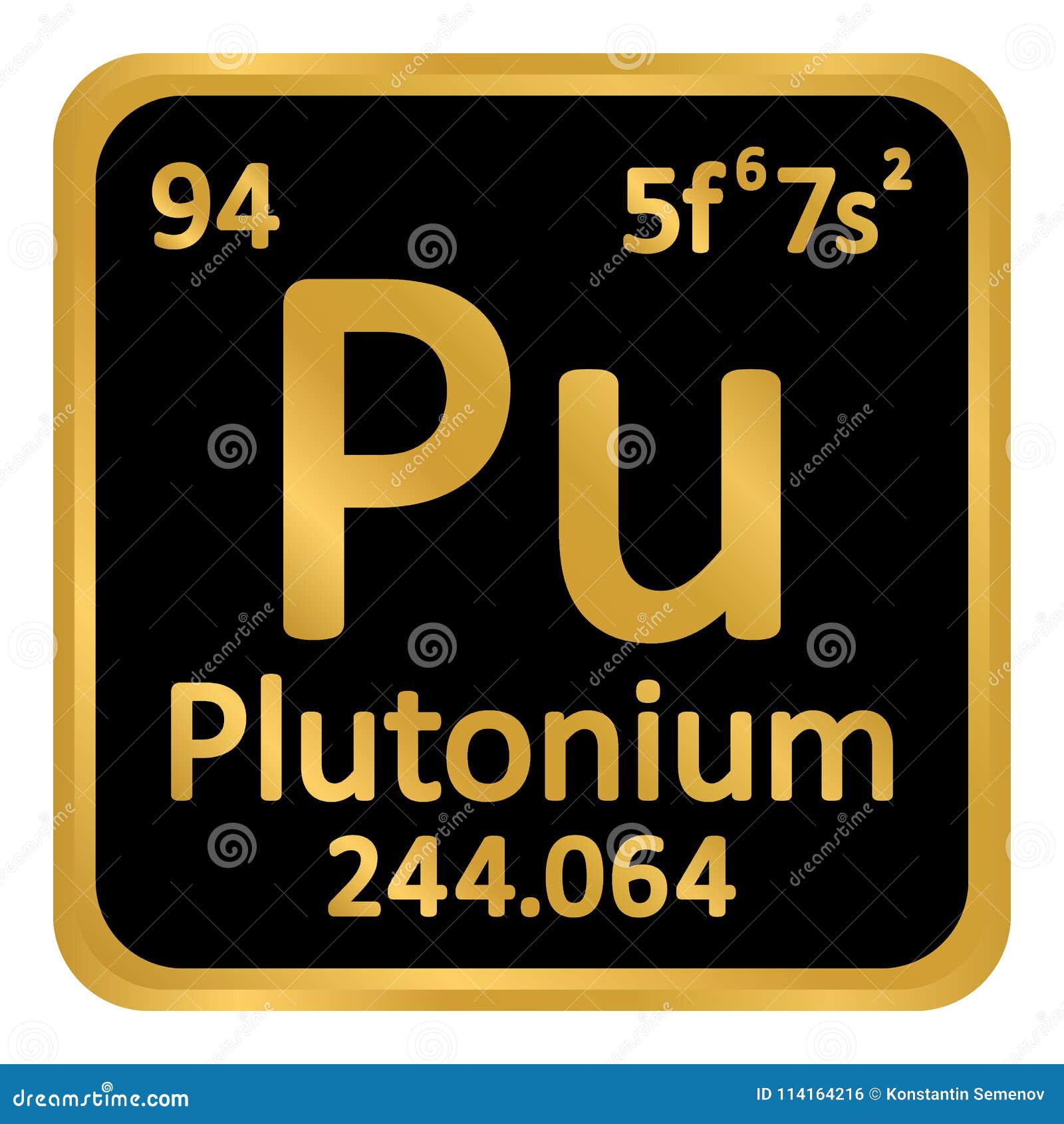 Element Of Plutonium Cartoon Vector | CartoonDealer.com #99044181