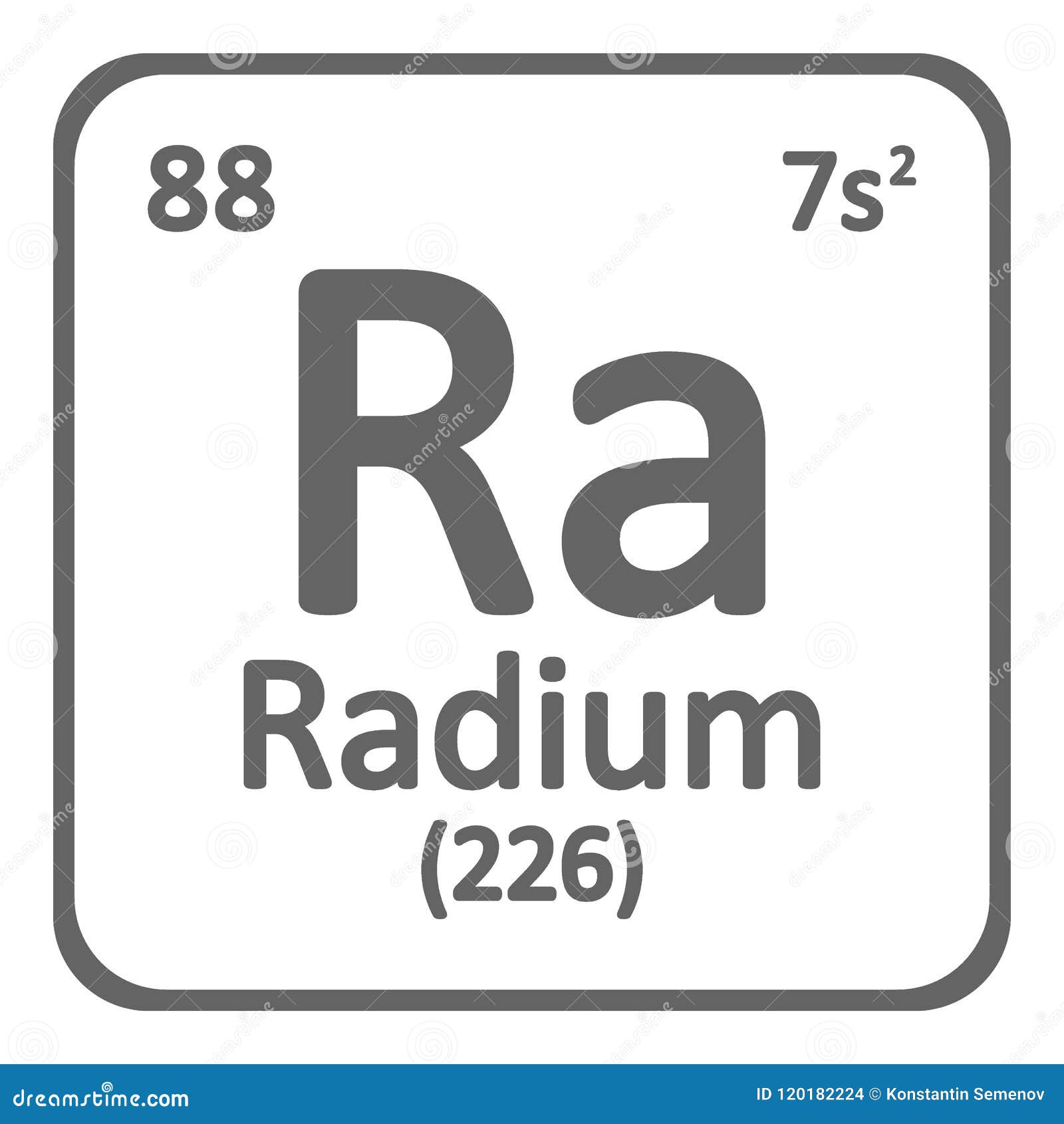 Element Of Radium With Magnifying Glass Royalty-Free Stock Photography ...