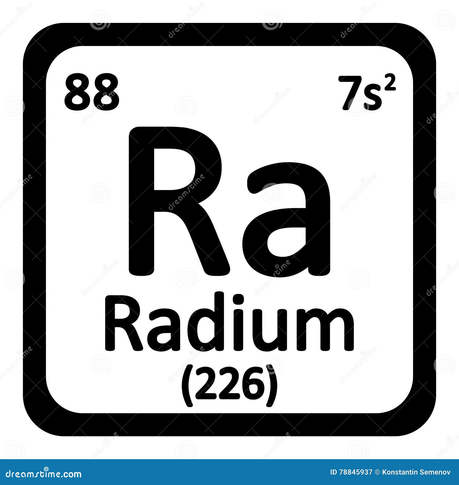 Radium On The Periodic Table Of Elements