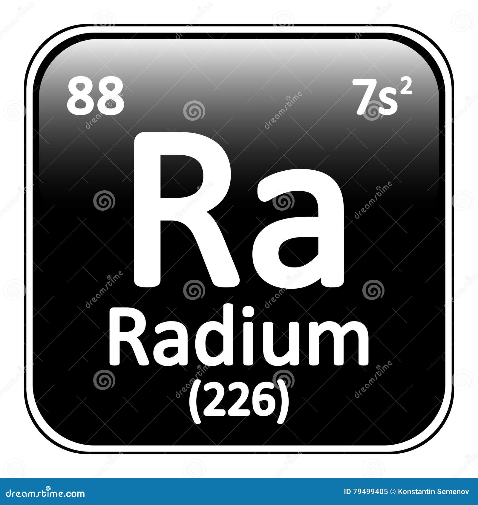 Element Of Radium With Magnifying Glass Royalty-Free Stock Photography ...