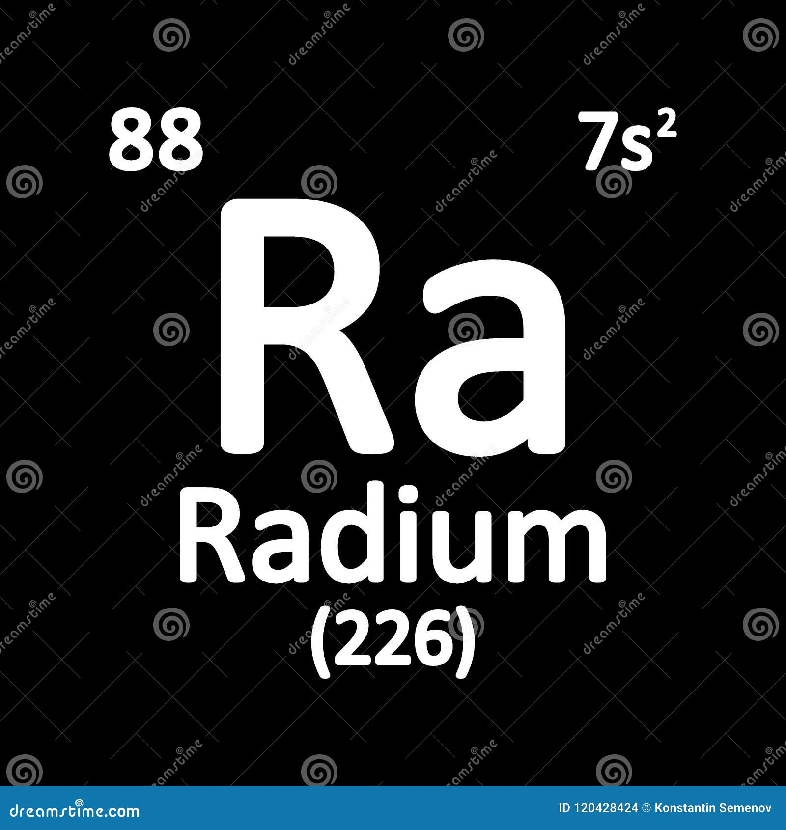 Radium Symbol Black And White