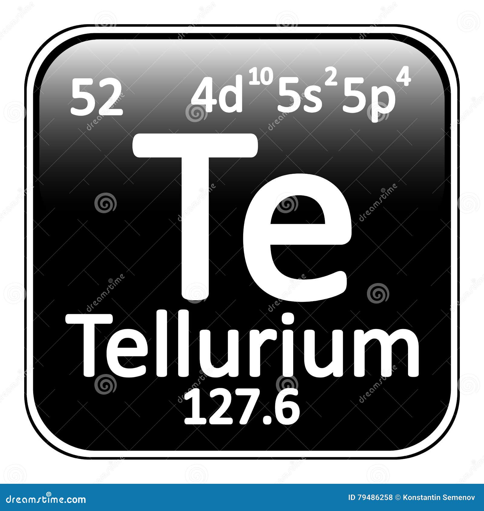 Tellurium Element Periodic Table