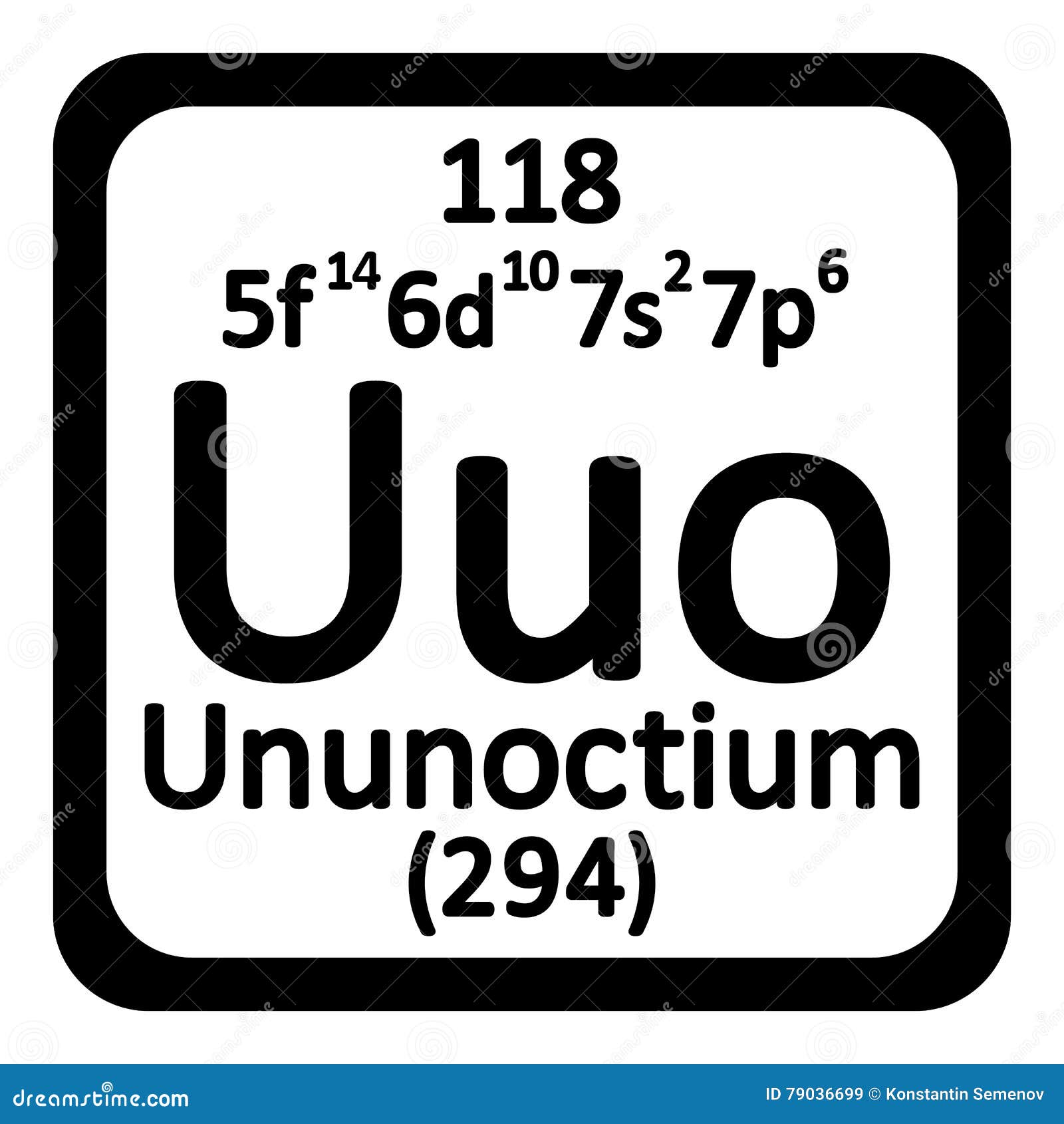 Ununoctium Periodic Table
