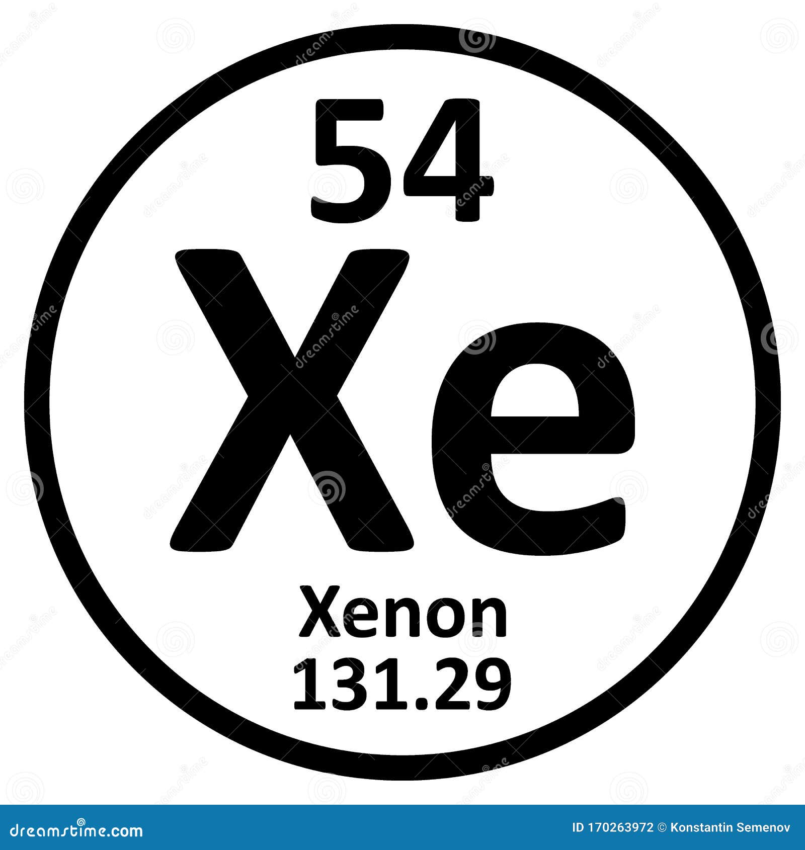 X Xenon Icon Symbol From An Alphabet Letter X. Vector Illustration ...