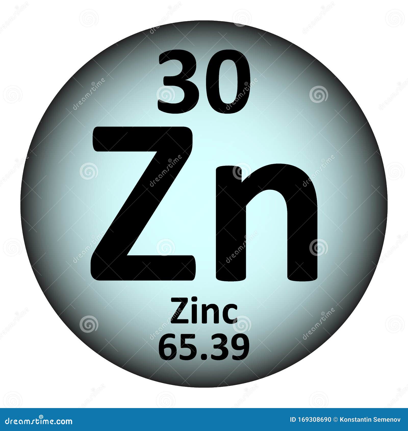 Zinc Icon Vector Isolated On White Background, Logo Concept Of Z ...