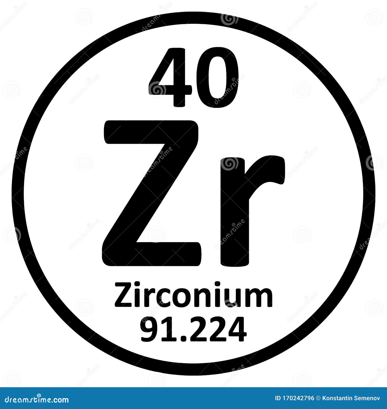 Periodic Table Element Zirconium Icon Stock Illustration - Illustration ... Periodic Table Element Zirconium Icon Stock Illustration - Illustration ...