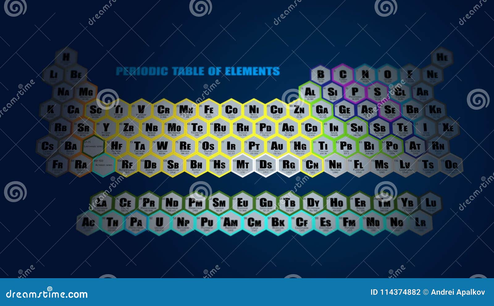 Periodic Table of Elements Animation. Stock Footage - Video of genes ...