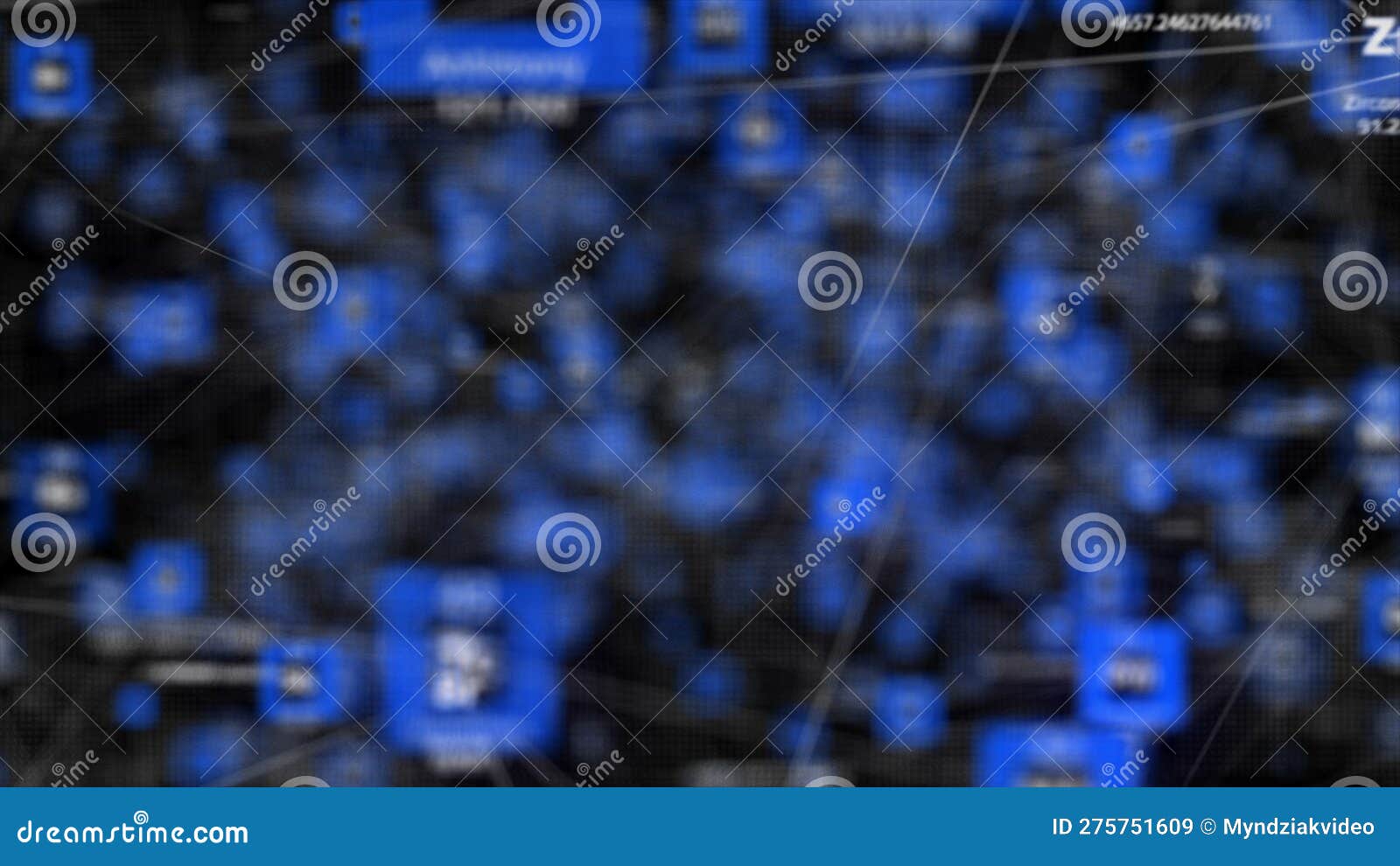 Periodic Table of Elements Animation, Seamless 3d Science. Medical ...